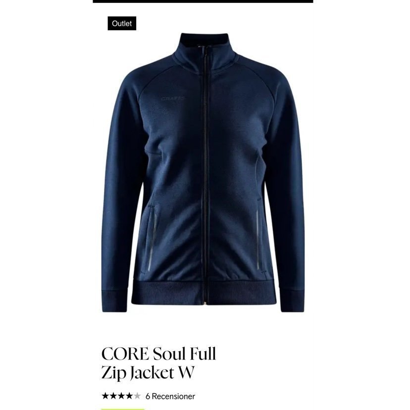 Craft Zip jacka Dark navy | Köp på Tradera (707068584)