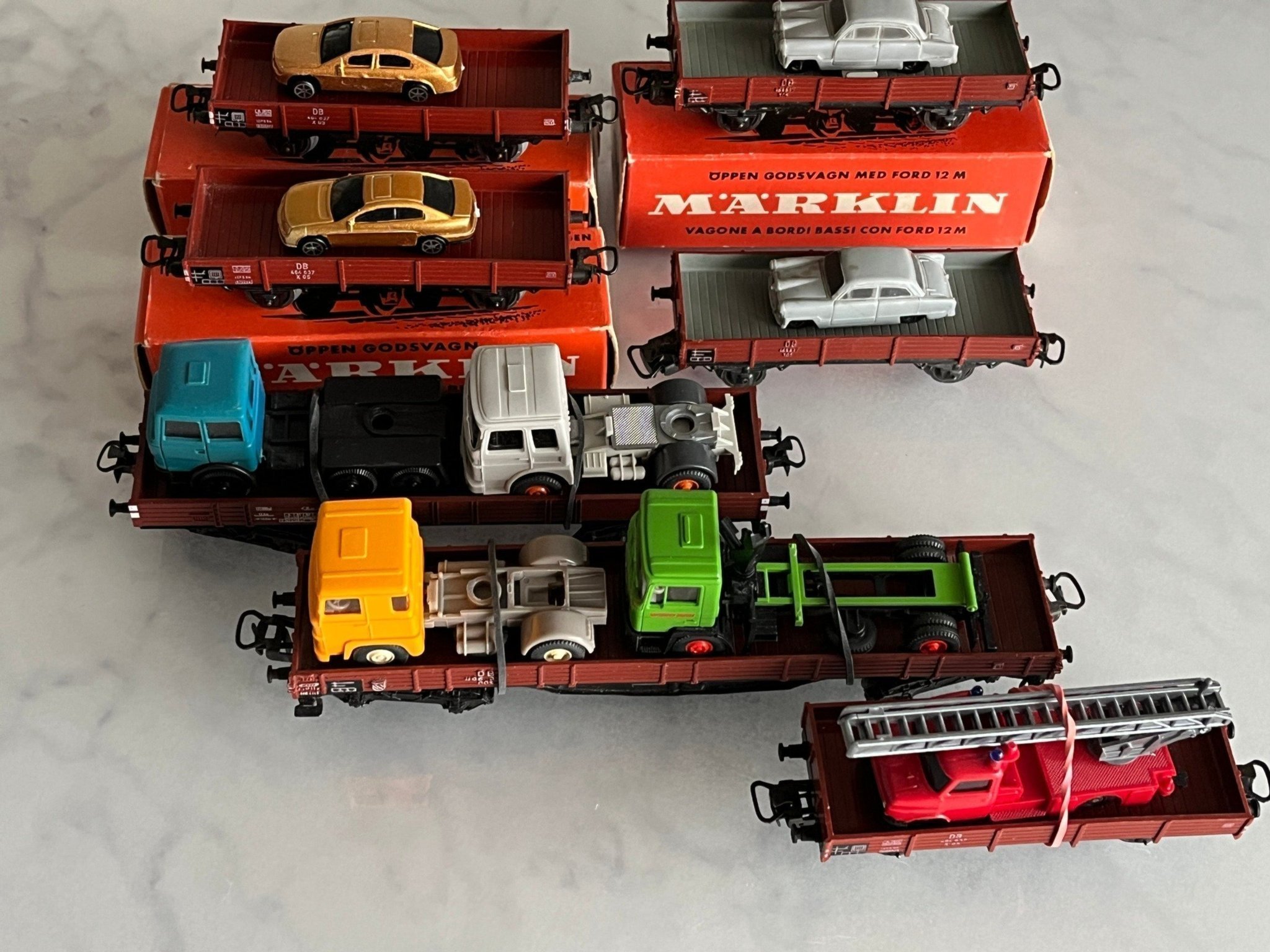 Märklin H0 7st Biltransportvagnar | Köp på Tradera (708384924)