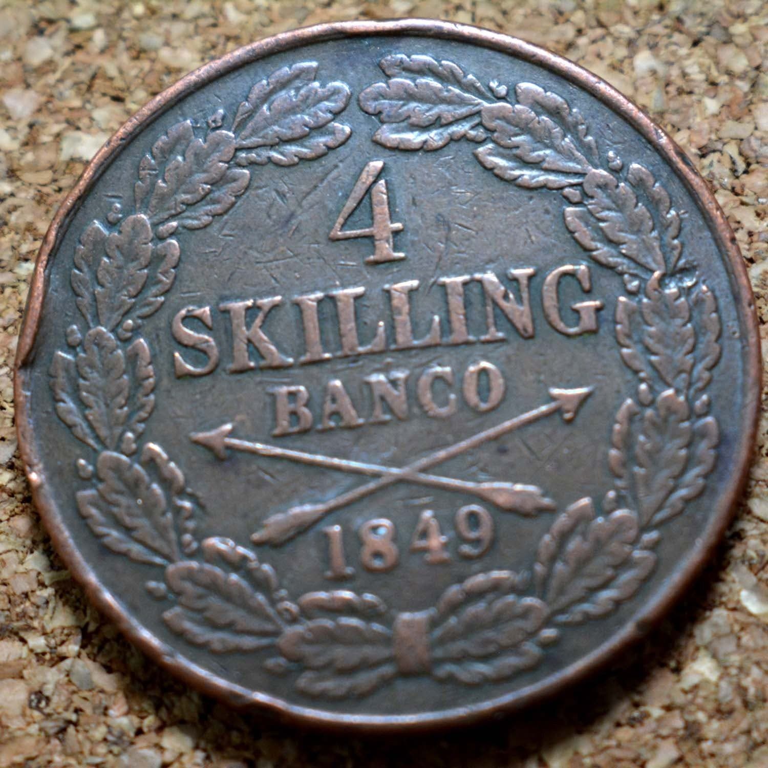 Se produkter som liknar Sverige 1849 Mynt 4 Skilling .. på Tradera ...