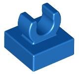 Blue Tile, Modified 1 x 1 with Open O Clip - LE.. | Köp på Tradera ...