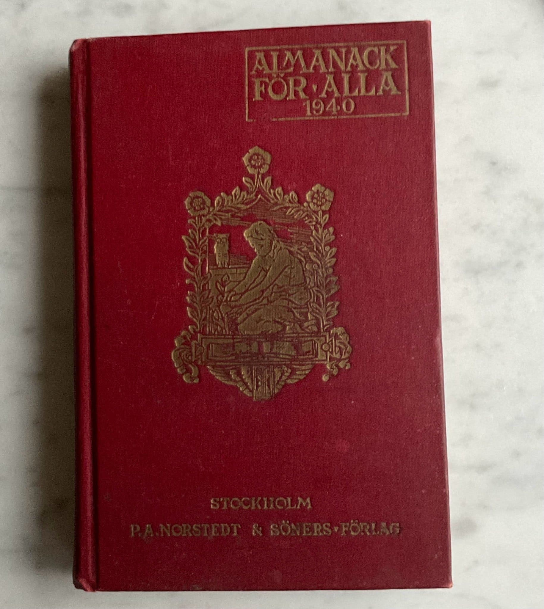 Almanack för alla 1940. Rekvisita , nostalgi. I.. | Köp på Tradera ...