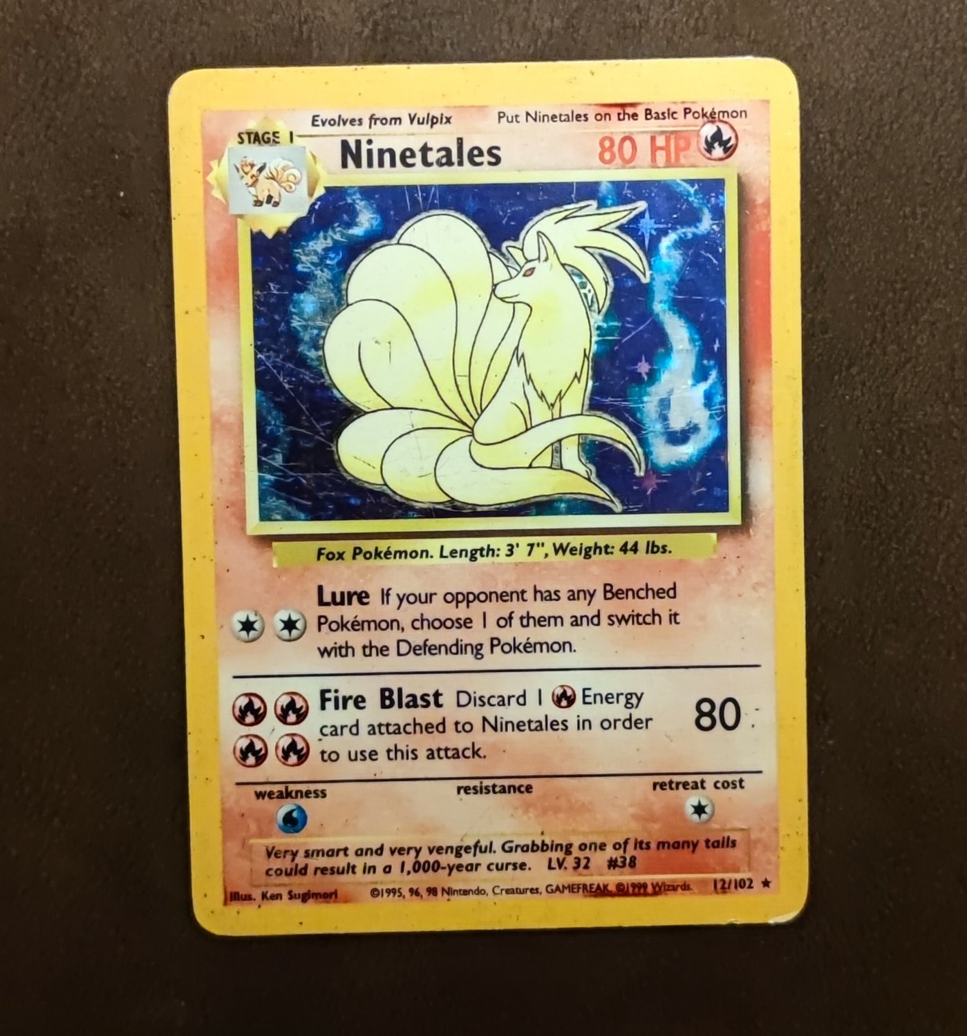 Ninetales 12/102 Holo Base set WOTC Vintage 199.. | Köp på Tradera ...