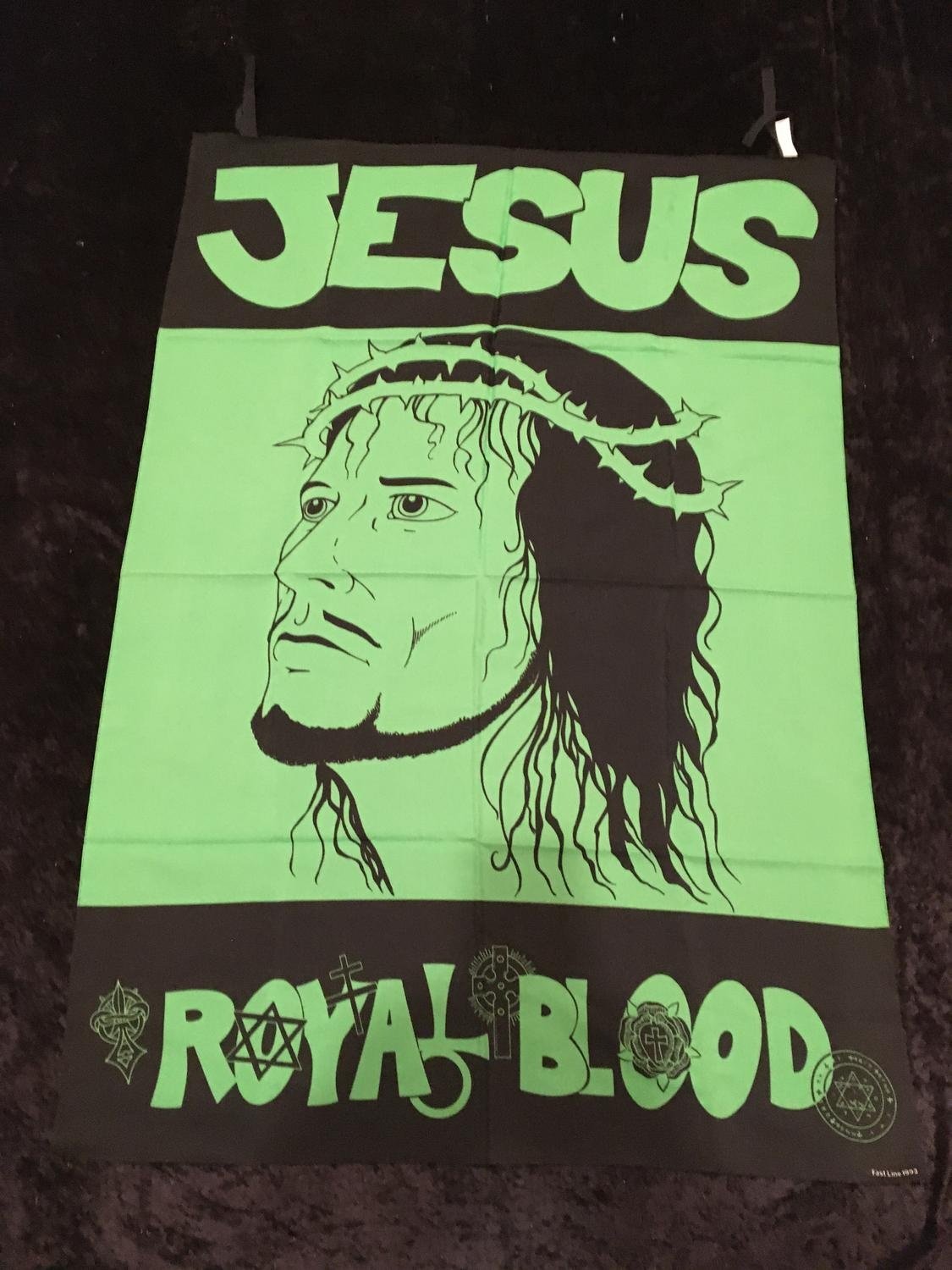 JESUS - ROYAL BLOOD Posterflagga Samlarobjekt f.. | Köp på Tradera ...