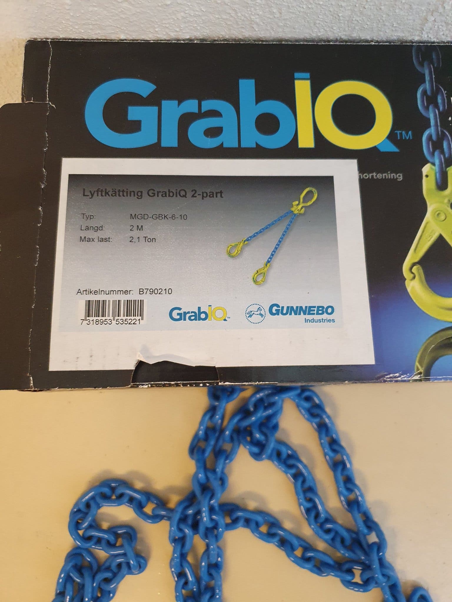 Se produkter som liknar GrabIQ Lyfkätting 2-part Max .. på Tradera ...