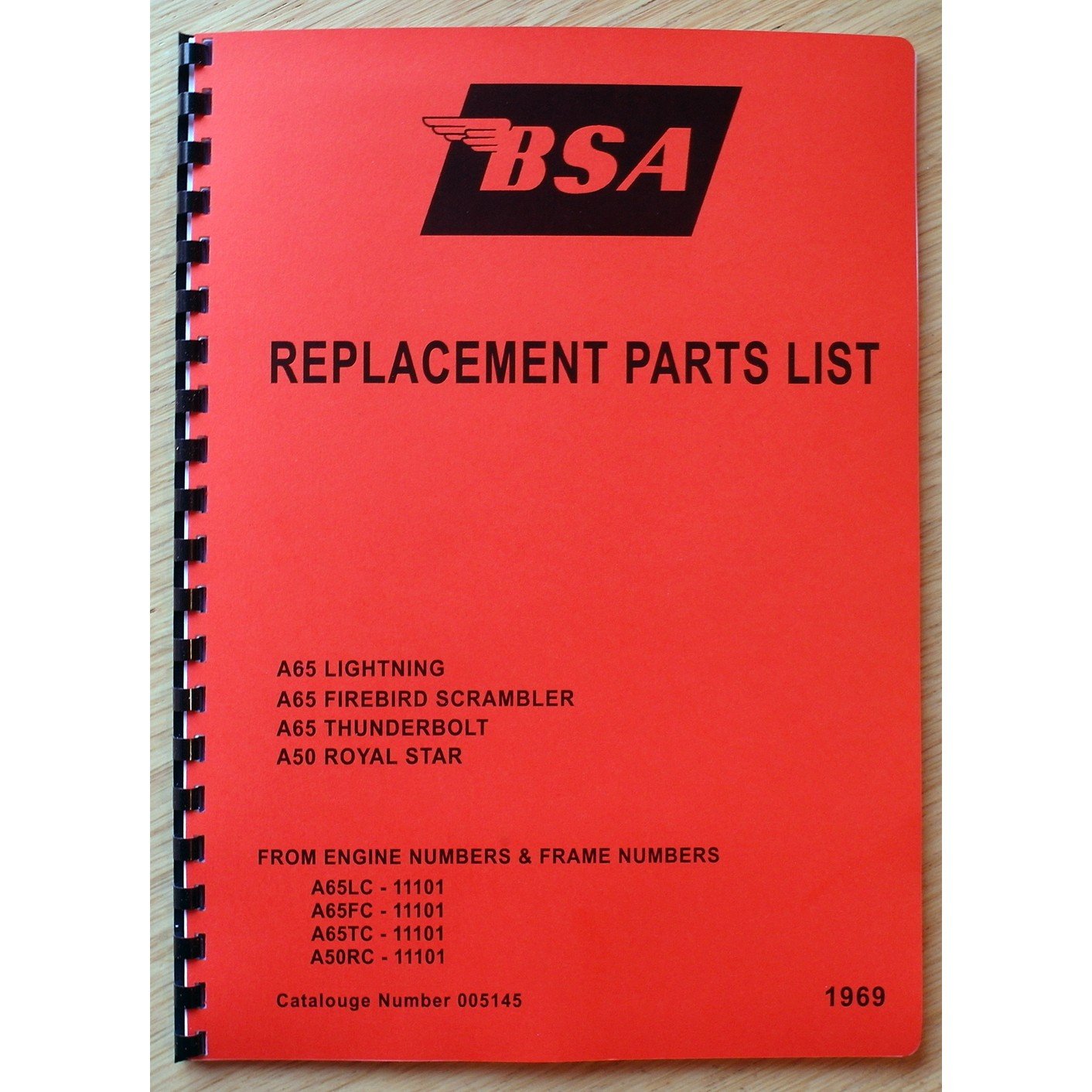 Reservdelskatalog BSA A65/A50 1969 | Köp från UT-Data på Tradera ...