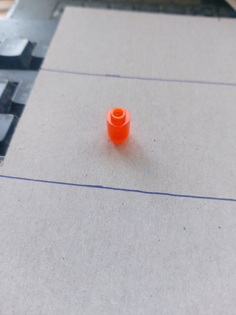 lego trans neon orange 1x1 rund hög | Köp på Tradera (628243905)