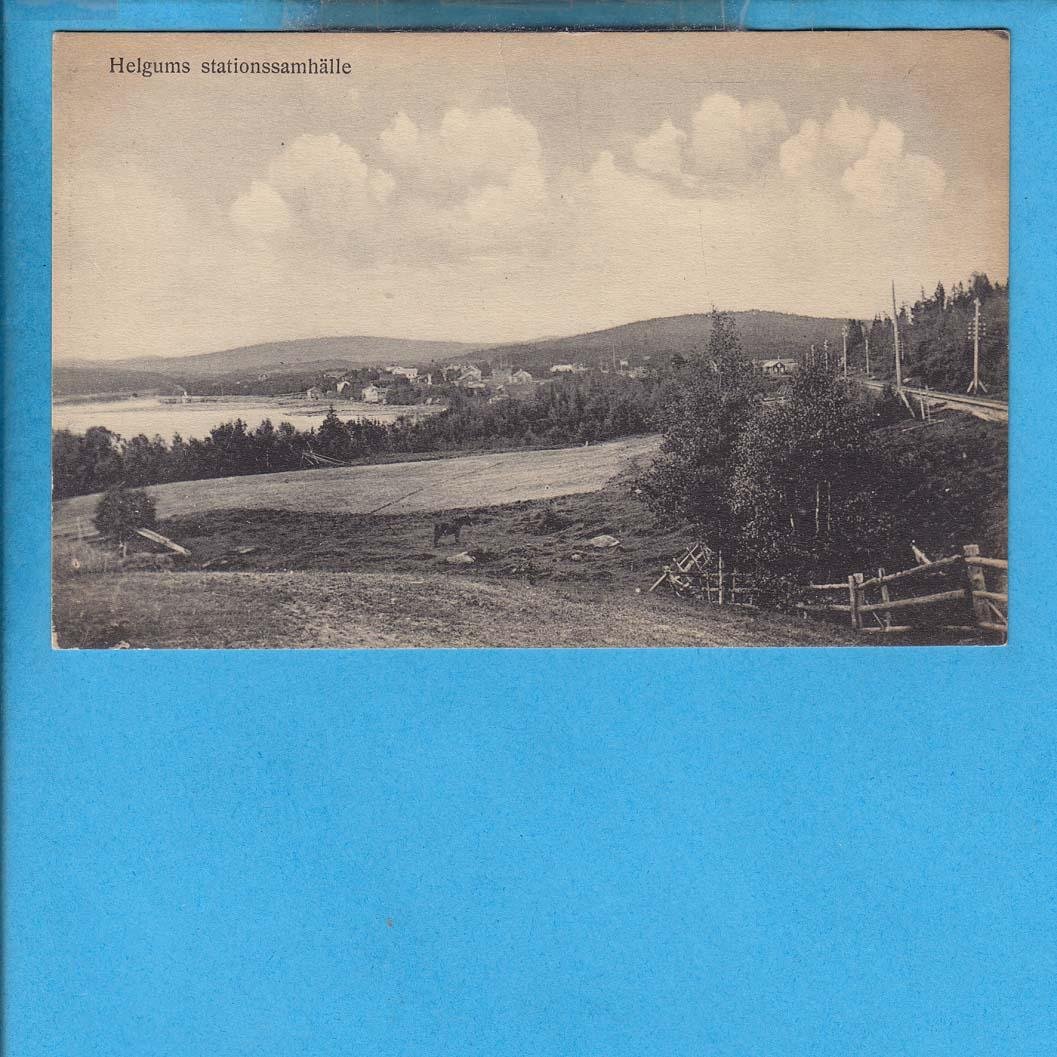 HELGUM. Vy över samhället på lå.. | Köp från novastamps på Tradera ...