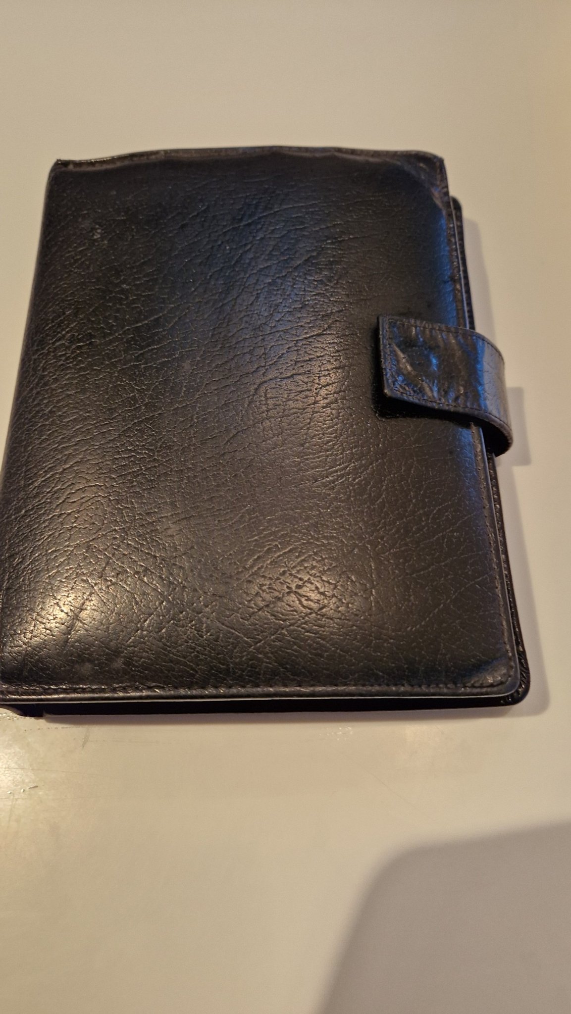 Kalender / Time Manager i läder i klassisk modell | Köp på Tradera ...