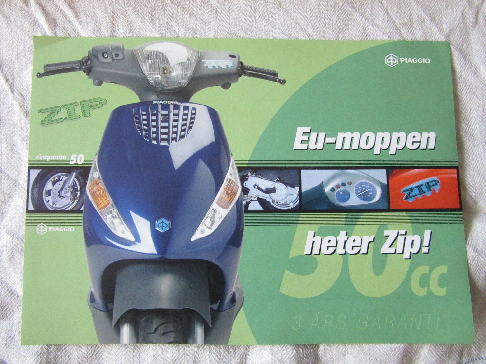 Piaggio Zip EU-moped Broschyr | Köp på Tradera (693312277)