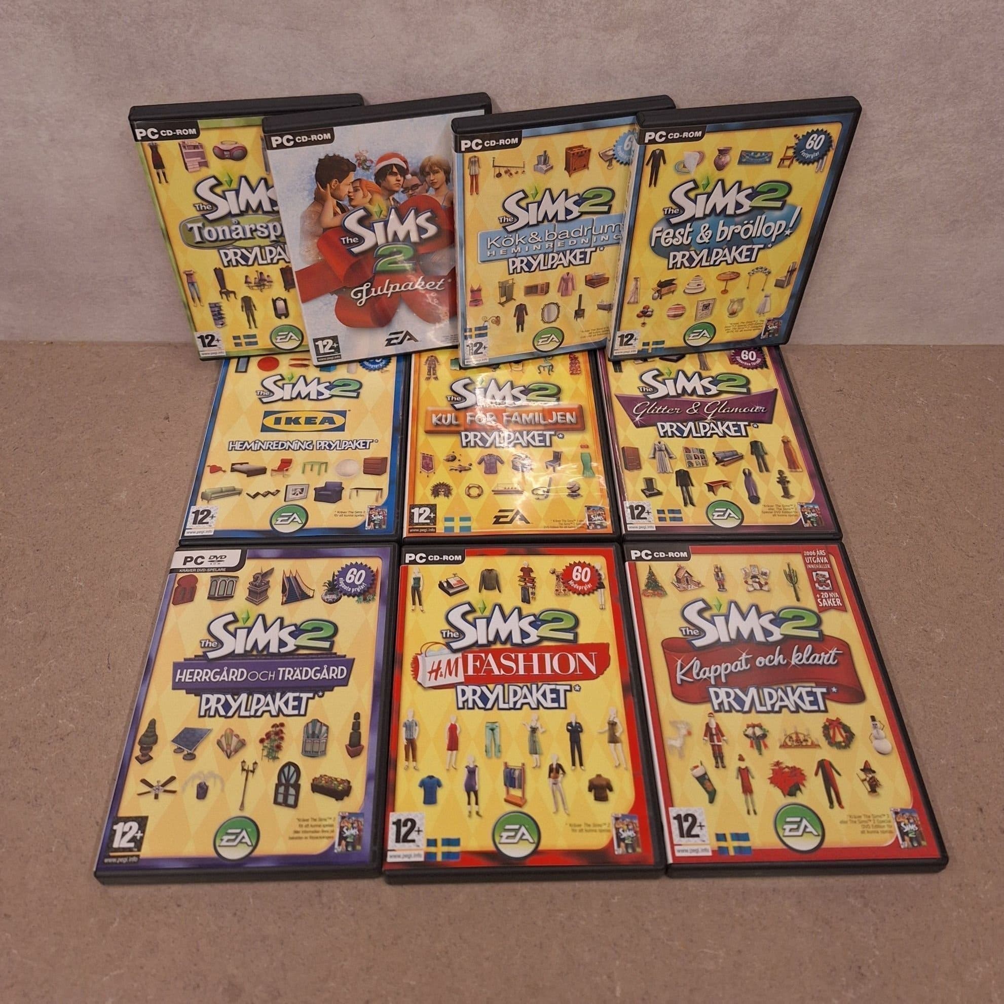 The Sims 2 Prylpaket 10st - Komplett Samling - .. | Köp på Tradera ...
