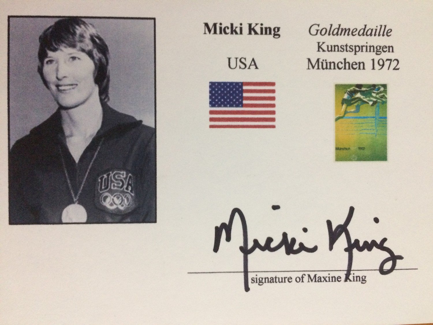 Micki King - OS-guld 1972 - Simhopp | Köp på Tradera (618773770)