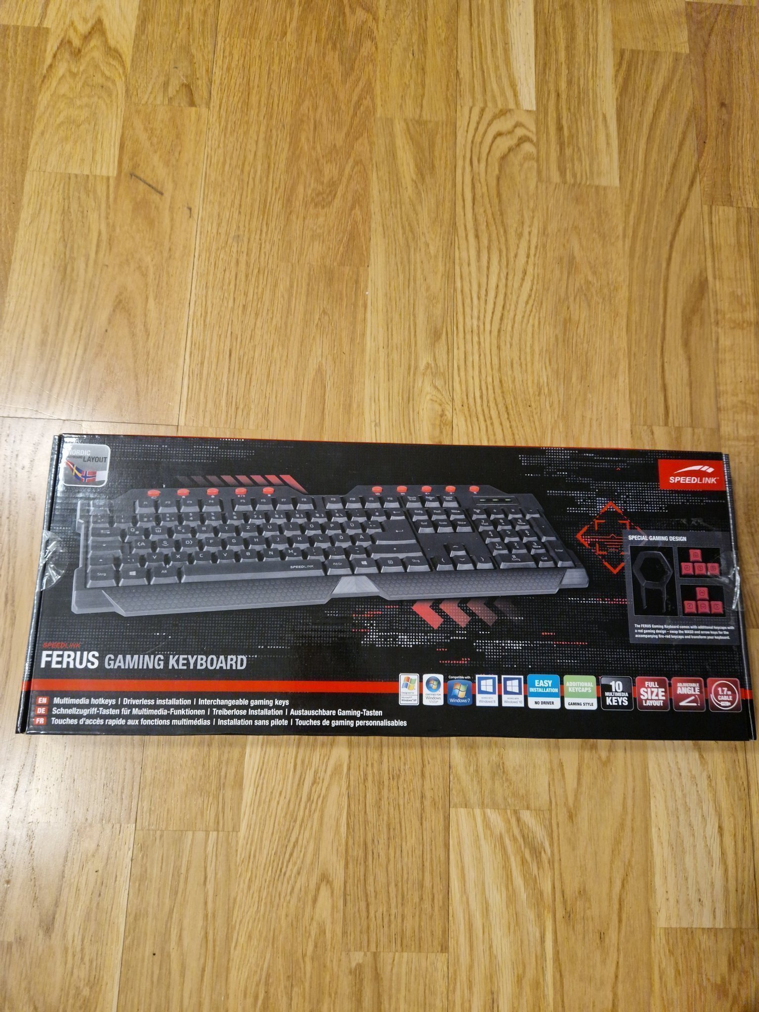 Speedlink Ferus Gaming keyboard, nordisk modell.. | Köp på Tradera ...