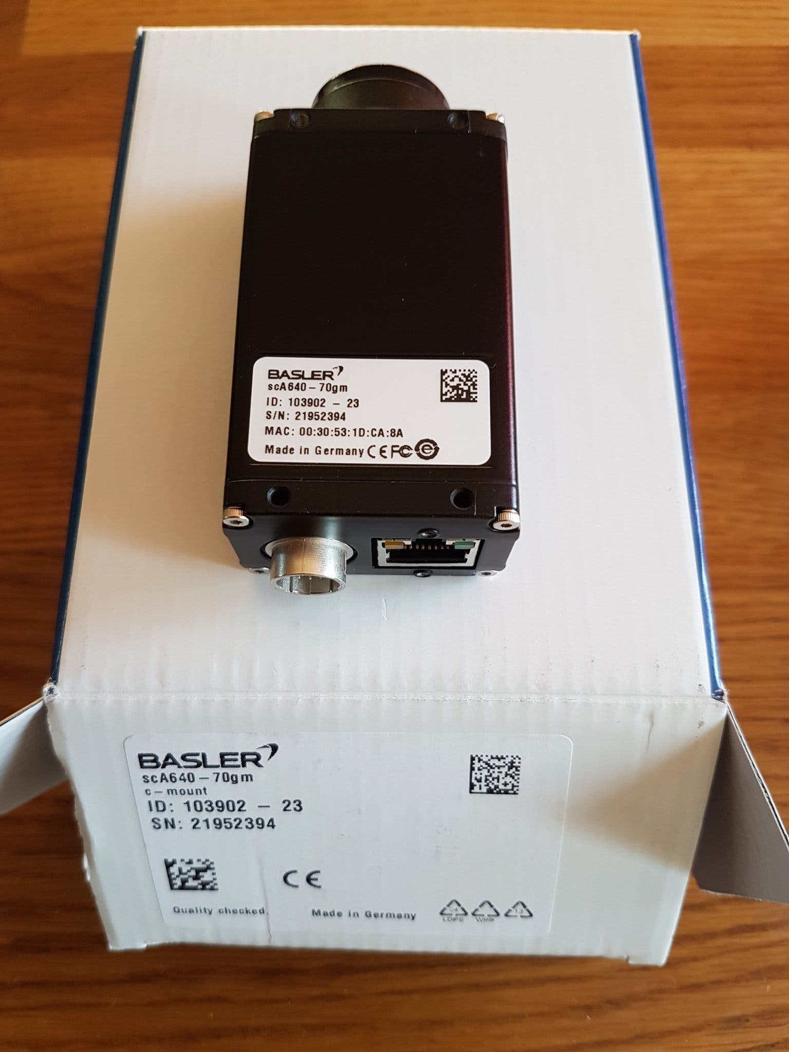 Se produkter som liknar Basler kamera scA640-70gm på Tradera (646341976)