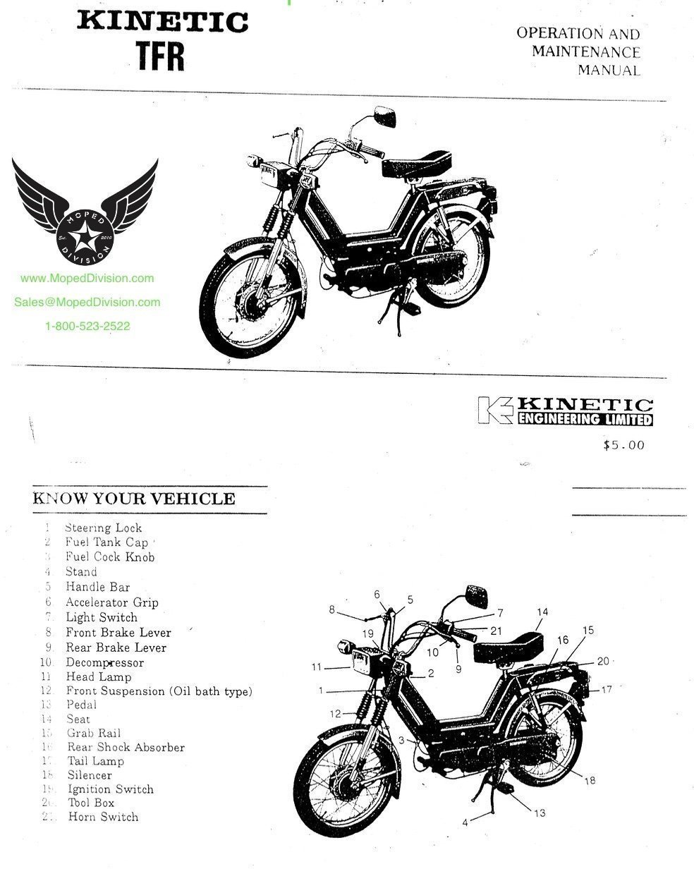 KINETIC TFR Operation and Maintenance Manual | Köp på Tradera (708301252)