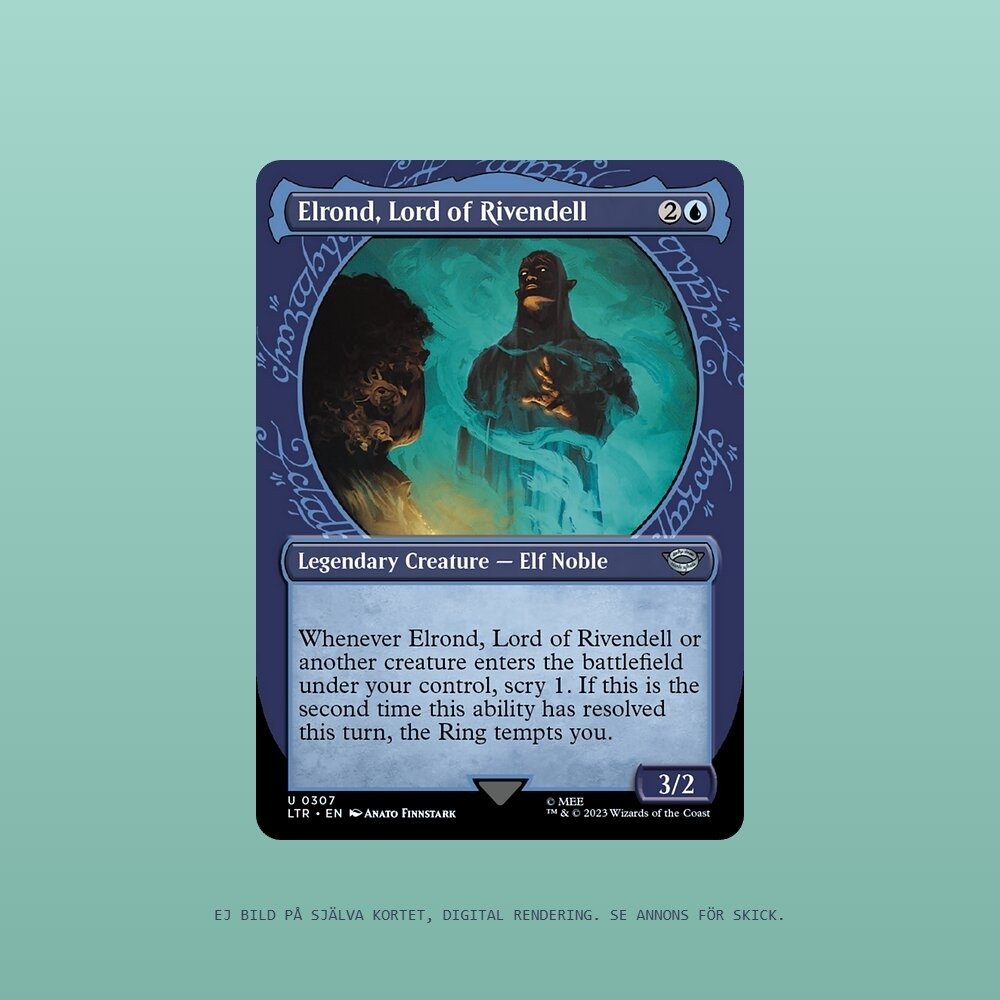 Elrond, Lord of Rivendell (Foil), LTR, UC, #307.. | Köp på Tradera ...