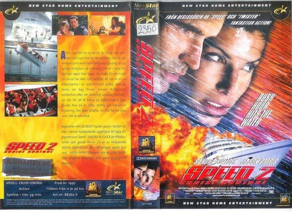 SPEED 2 (VHS) | Köp från Boa-skivakuten på Tradera (640360917)
