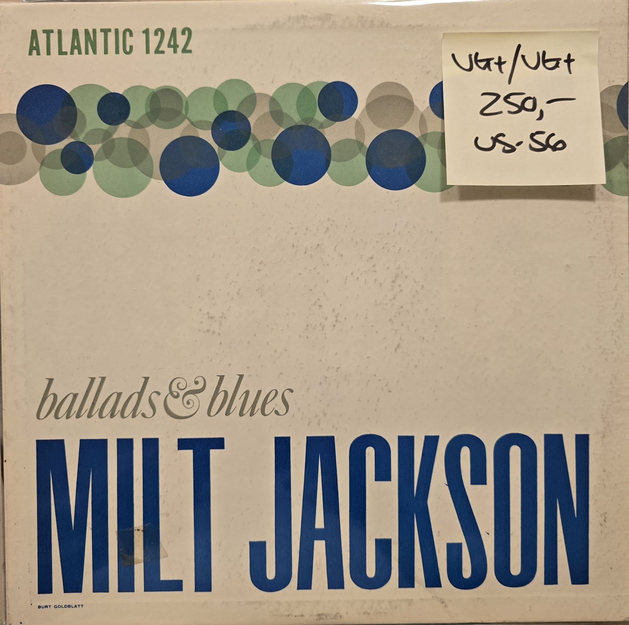 Milt Jackson-Ballads and blues | Köp från TomsRecords på Tradera ...