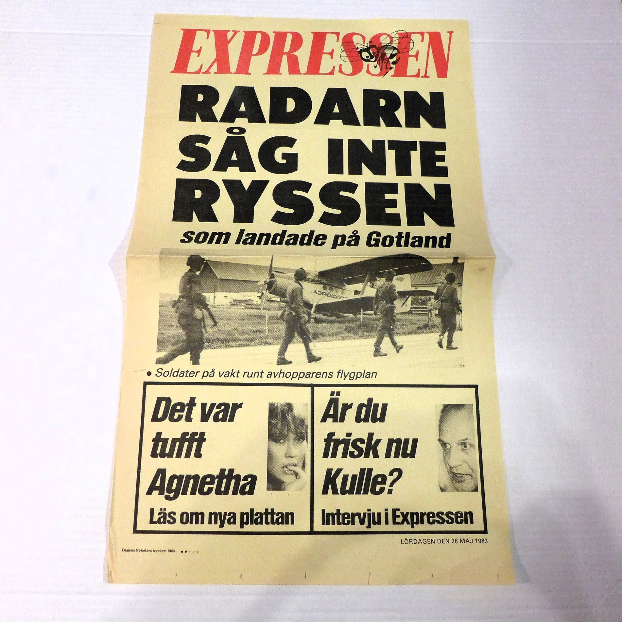 Löpsedel Expressen 1983. ABBA: tufft för Agneth.. | Köp på Tradera ...