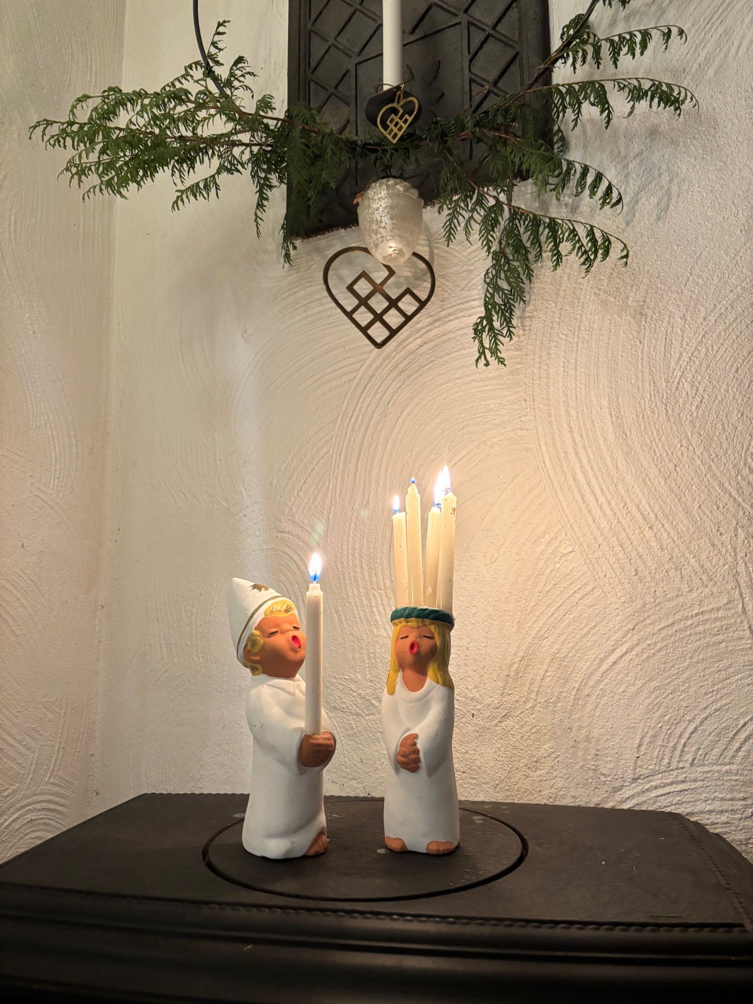 Retro Sia Lucia och Stjärngosse Ljusstakar | Köp på Tradera (702386362)