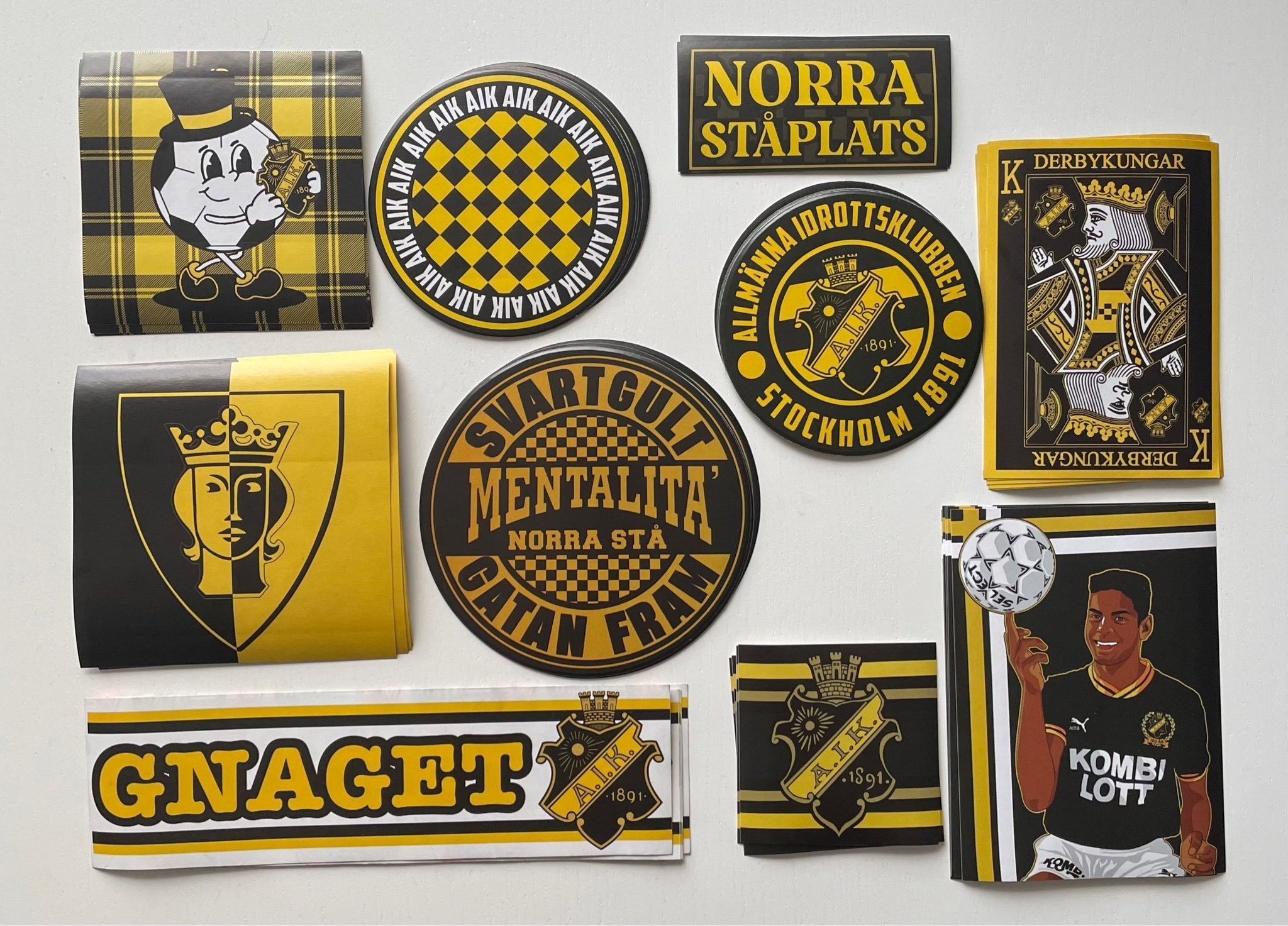 Se produkter som liknar AIK Klibbor/ Stickers/ kliste.. på Tradera ...