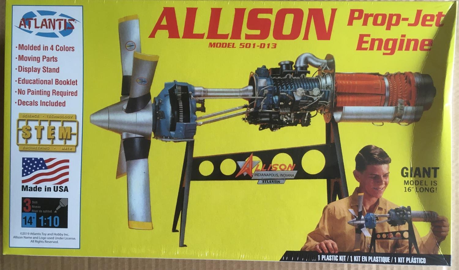 ALLISON PROP-JET ENGINE 501-D13 1/10 ATLAN.. (405564088) ᐈ Köp på Tradera