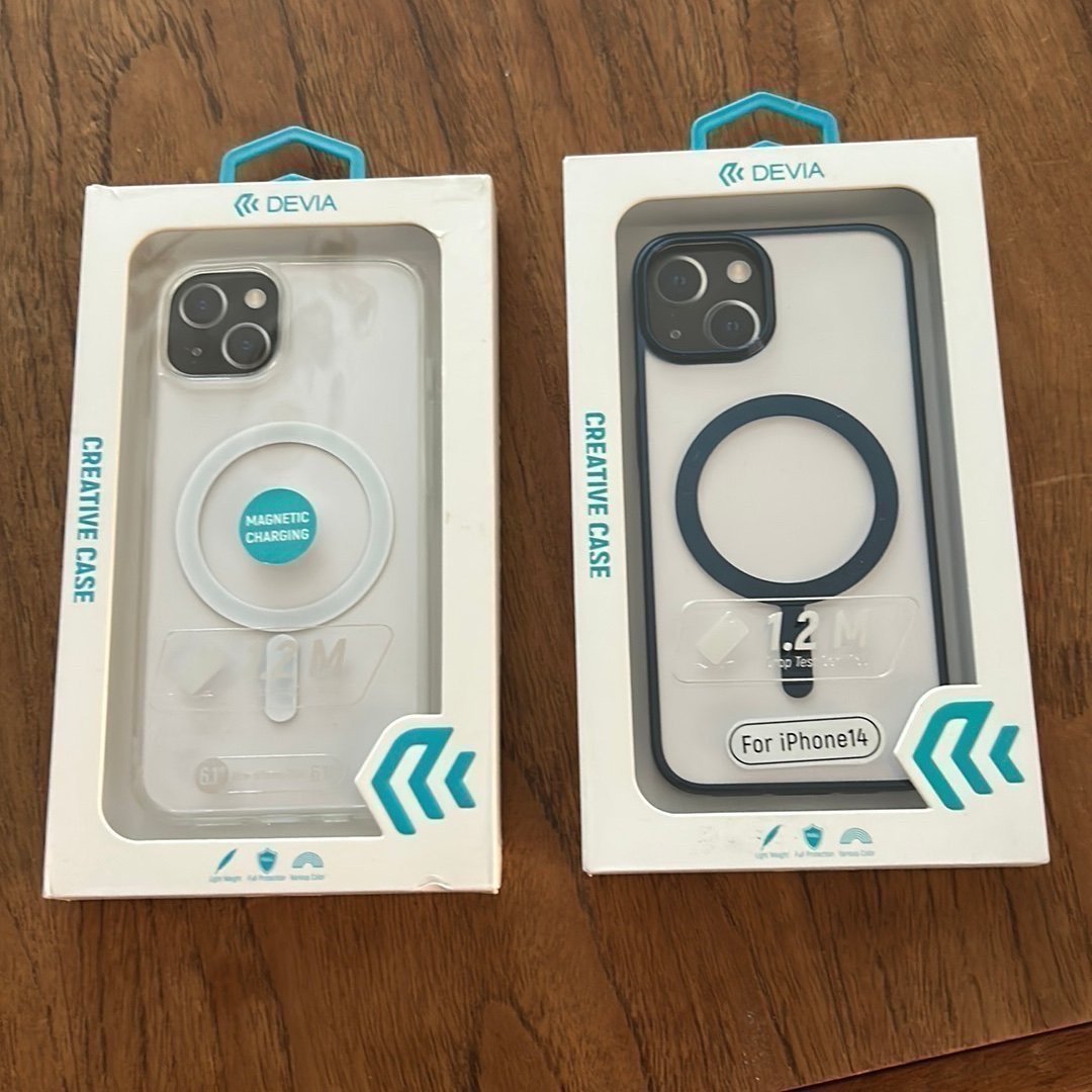 Två Devia Creative Cases iPhone är 14 helt nya .. | Köp på Tradera ...