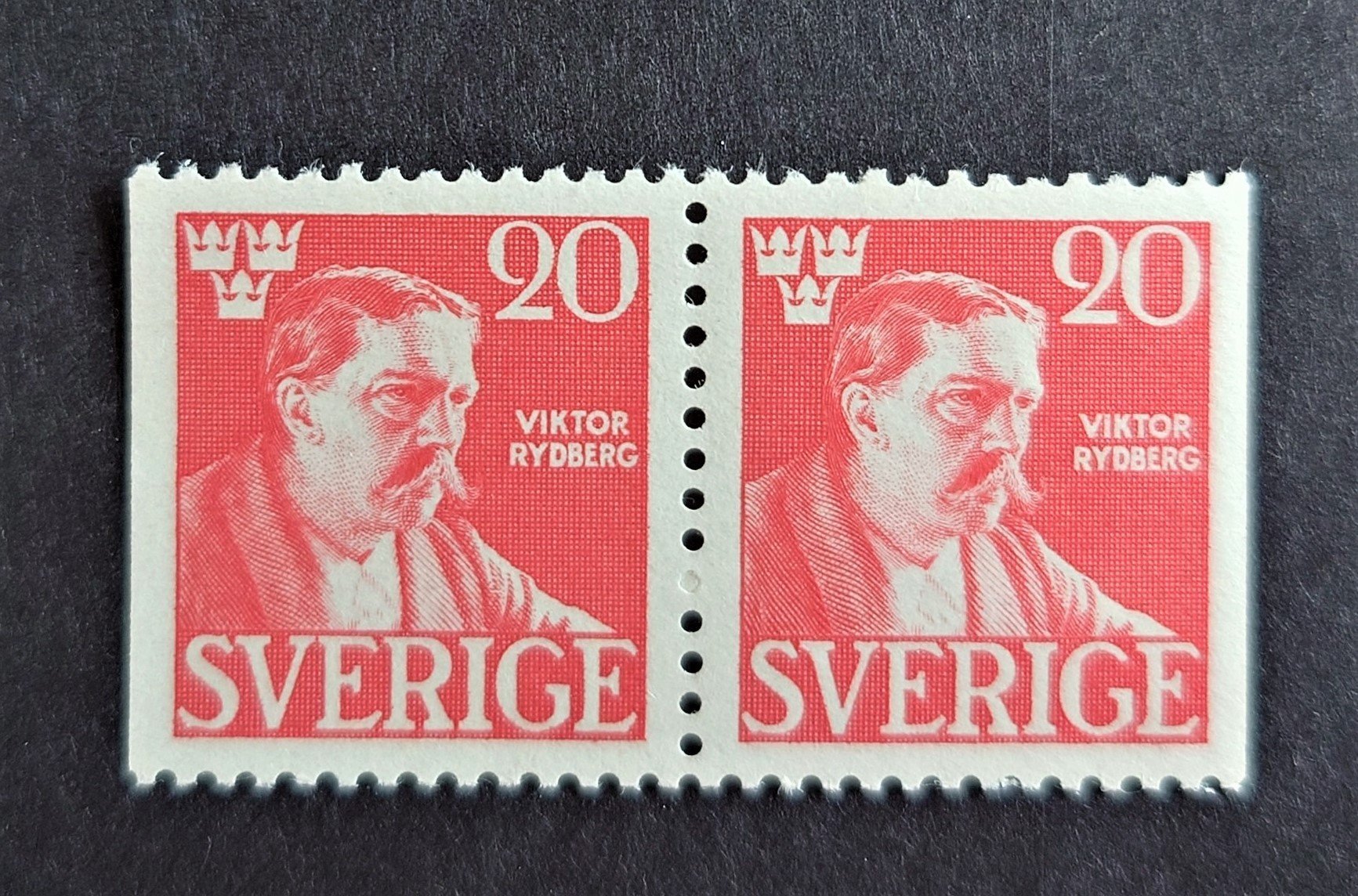 Viktor Rydberg 1945 20 öre F: 361 BB Par Postfr.. | Köp på Tradera ...