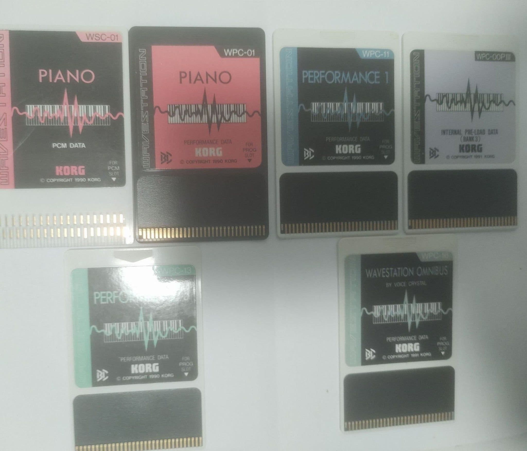 6 st KORG WAVESTATION memory cards | Köp på Tradera (702855793)