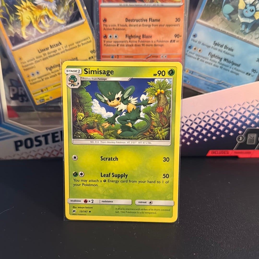 Simisage - Burning Shadow - 13/147 - Pokémonkor.. | Köp på Tradera ...