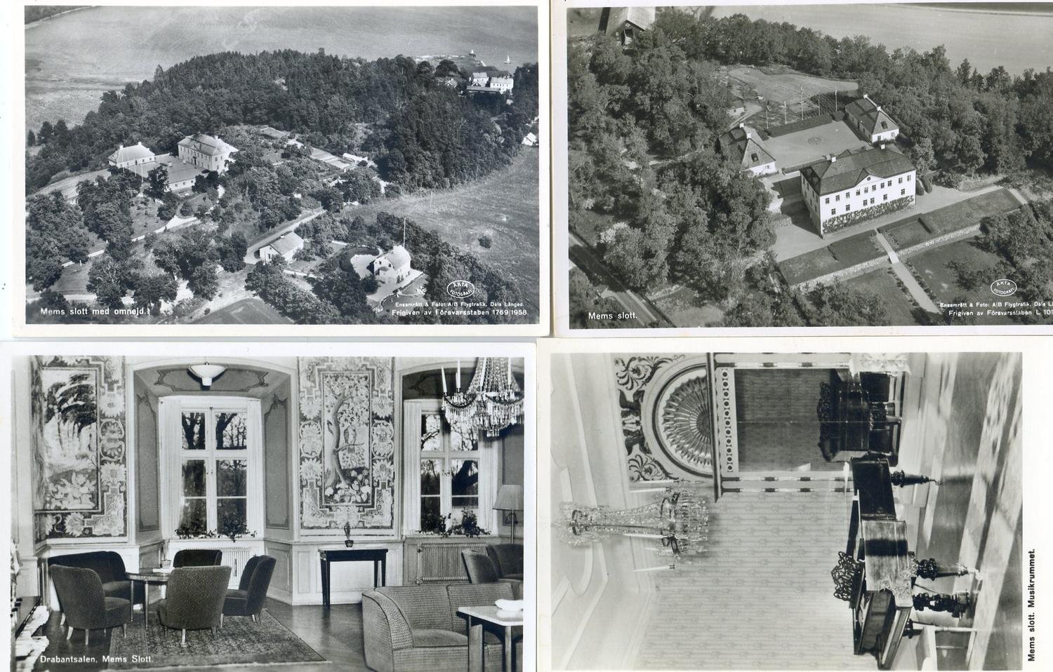 Mems slott 4kort därav.. | Köp från LindbladCartophilia på Tradera ...