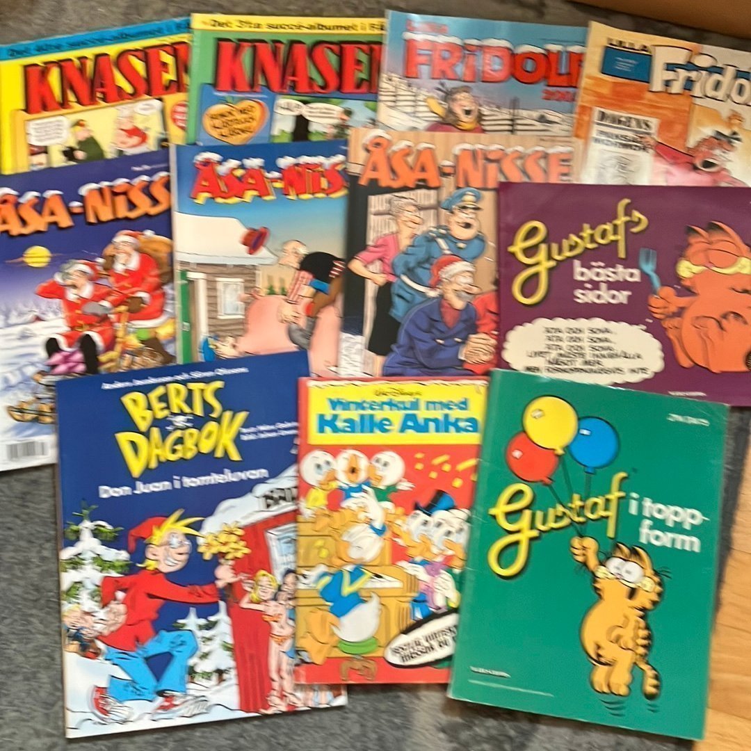 Samling av seriealbum: Knasen, Åsa-Nisse, Frido.. | Köp på Tradera ...