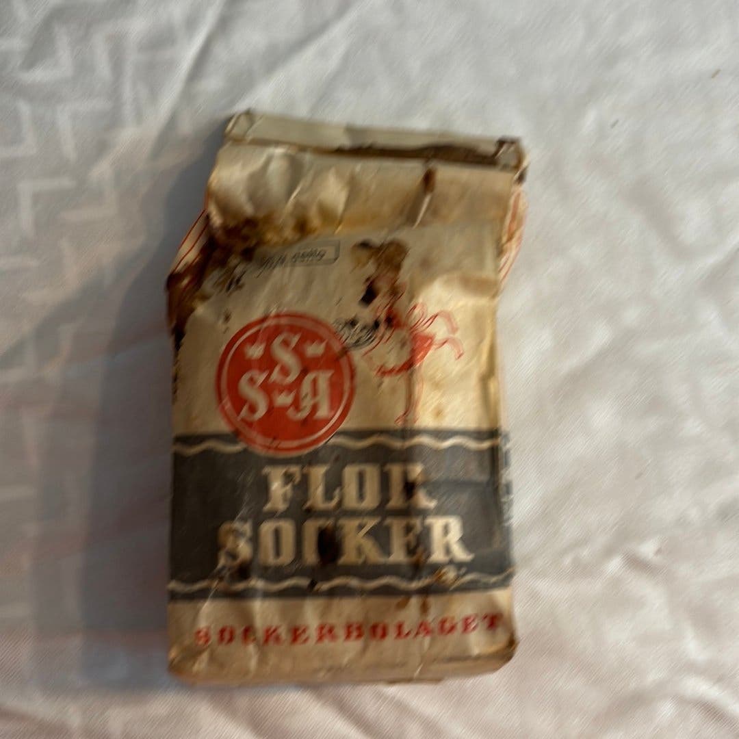 Från Lanthandel 50-60tal FLOR SOCKER SSA 250gram | Köp på Tradera ...