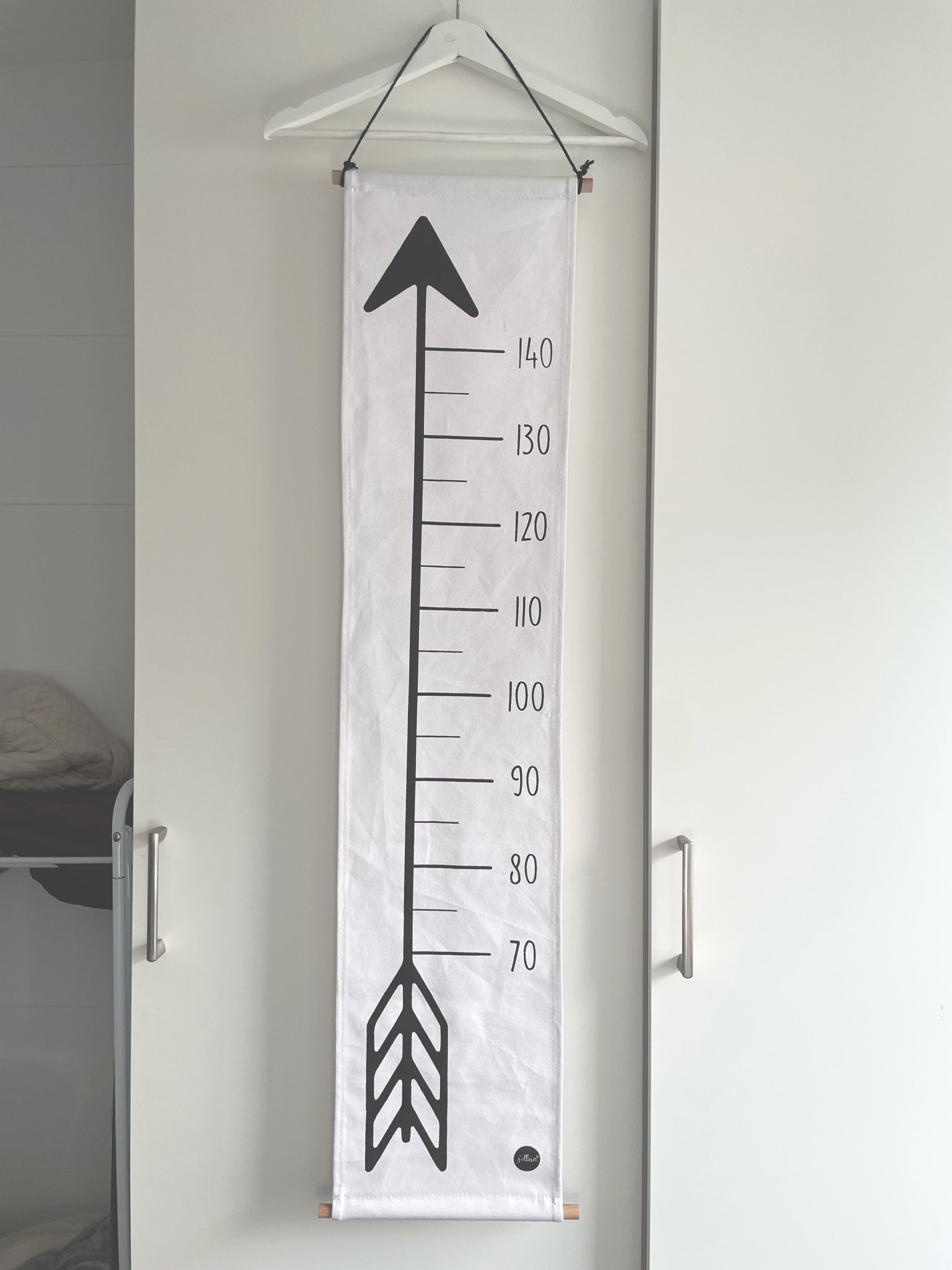 Se produkter som liknar Måttstock vägg barn textil på Tradera (635644647)