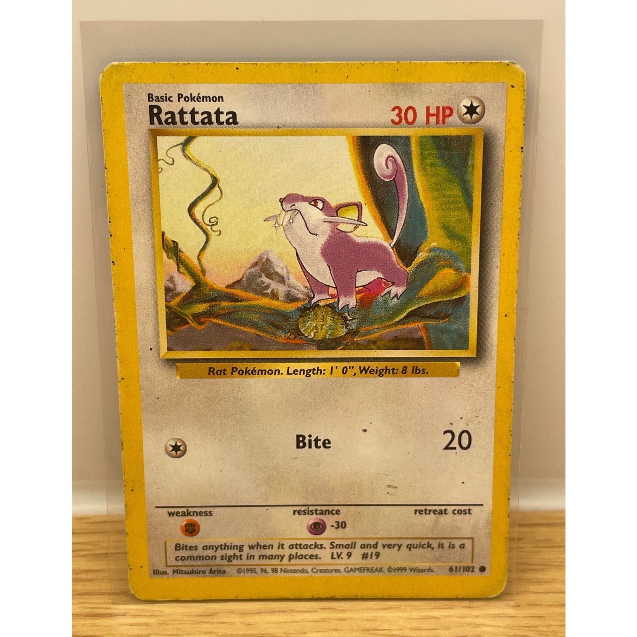 Rattata 61/102 Base Set - Pokémonkort | Köp på Tradera (709711534)