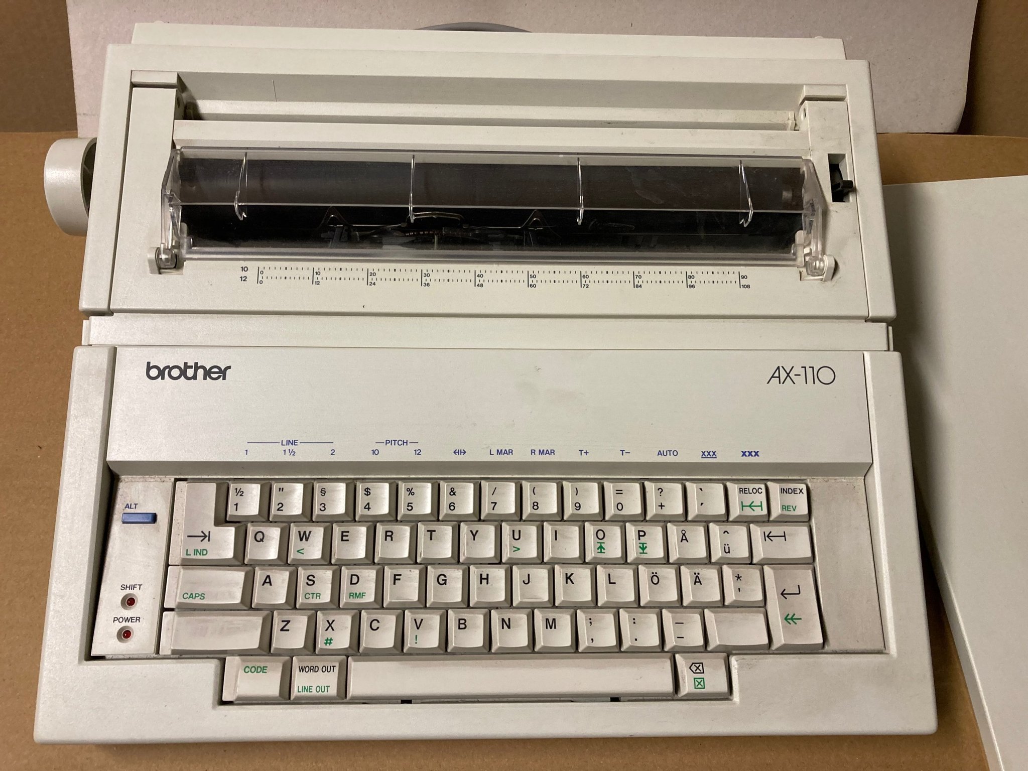 Elektrisk skrivmaskin Brother AX-110