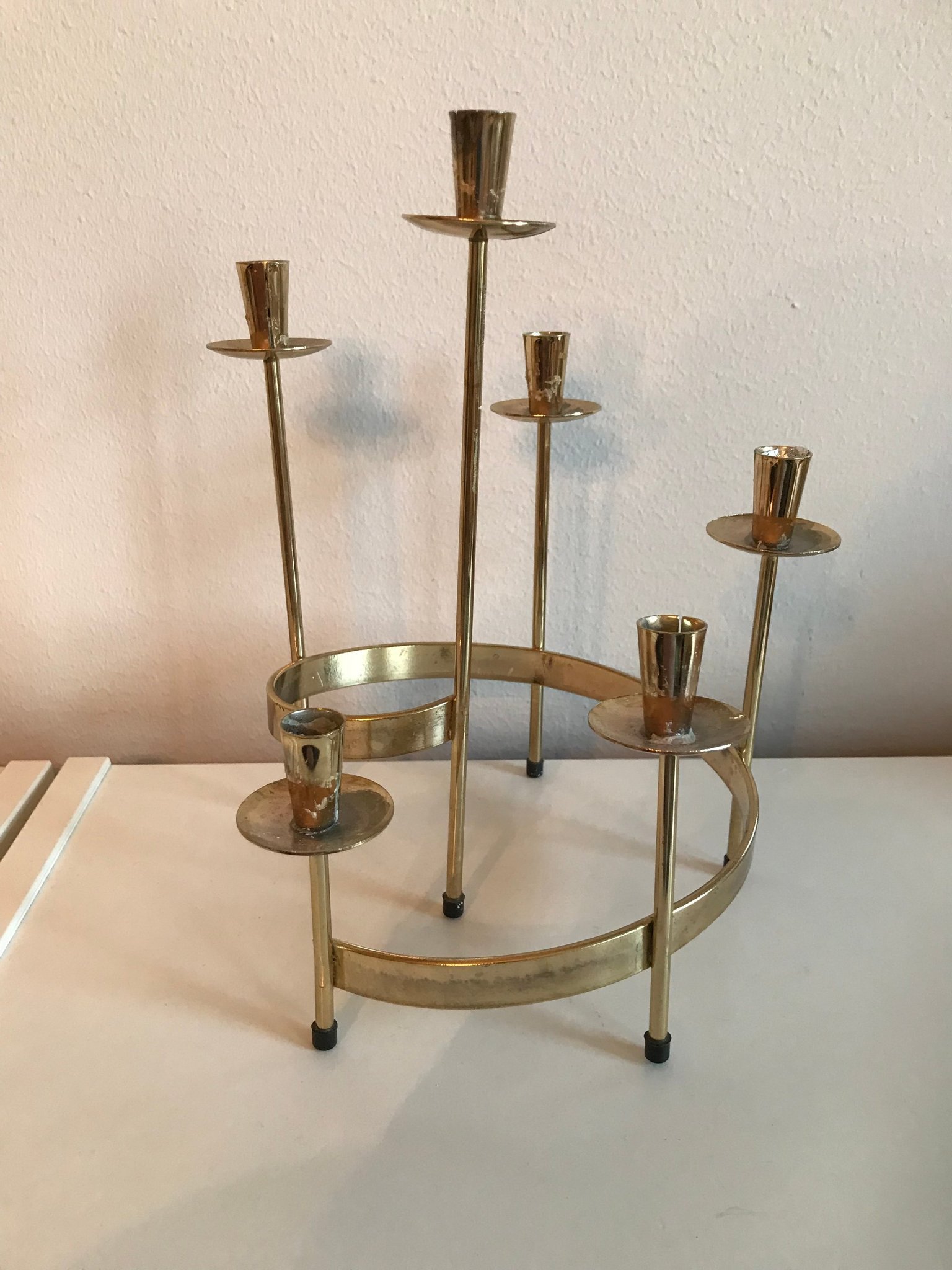 ljusstake, spiral för 6 ljus, Gunnar Ander, Yst.. | Köp på Tradera ...