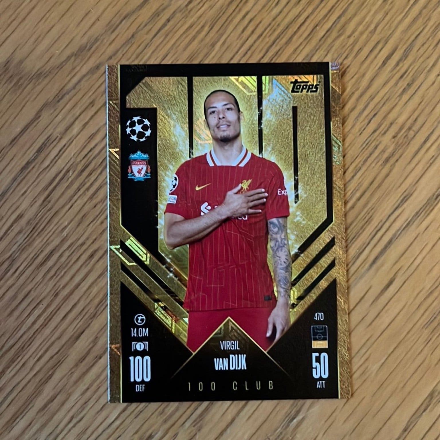 Virgil van Dijk 100 Club Match Attax Kort | Köp på Tradera (654894995)