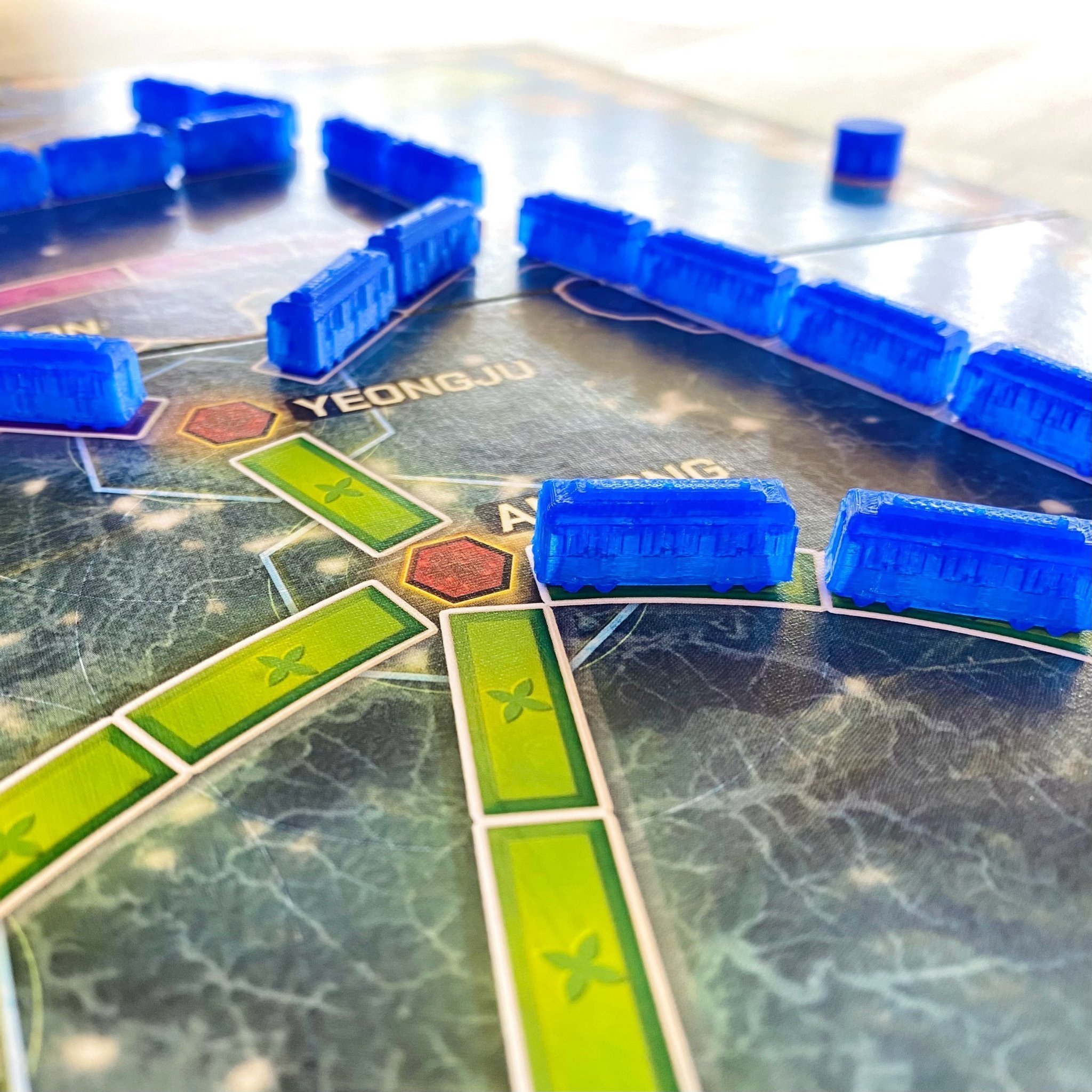 45 Tågvagnar till Ticket to Ride - Ocean Blue | Köp på Tradera (691817320)