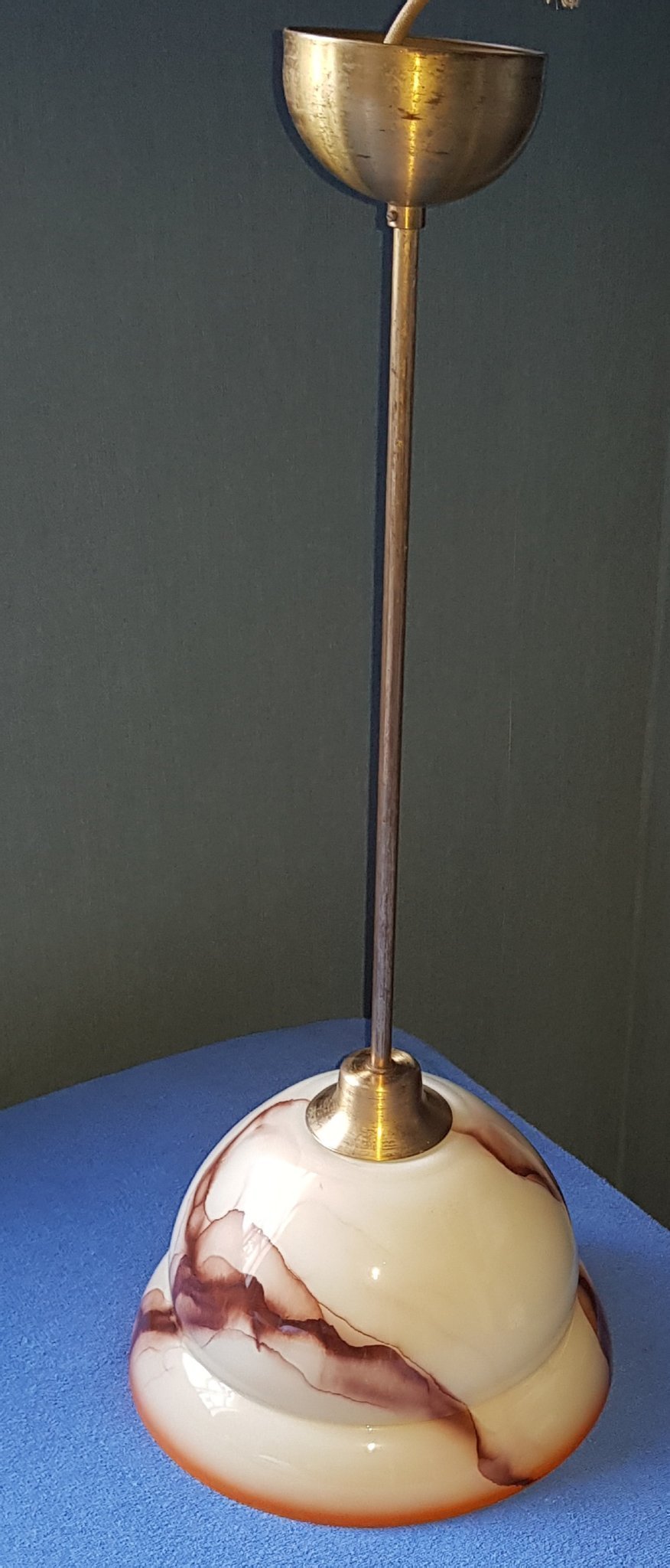 Taklampa hallampa retro vintage art deco 30-tal.. | Köp på Tradera ...