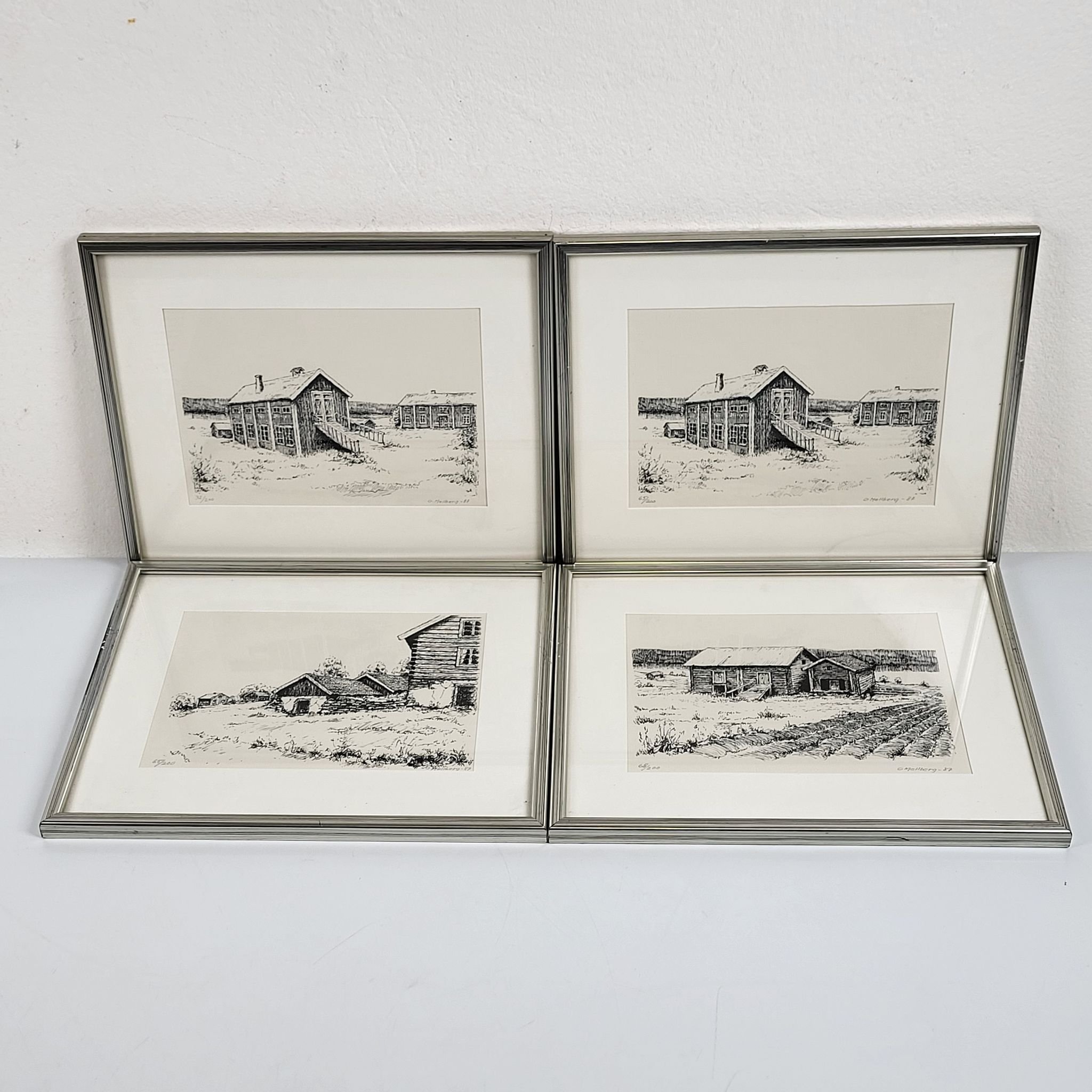 4st Signerade tryck O Mellber.. | Köp från Auktionsbyra på Tradera ...