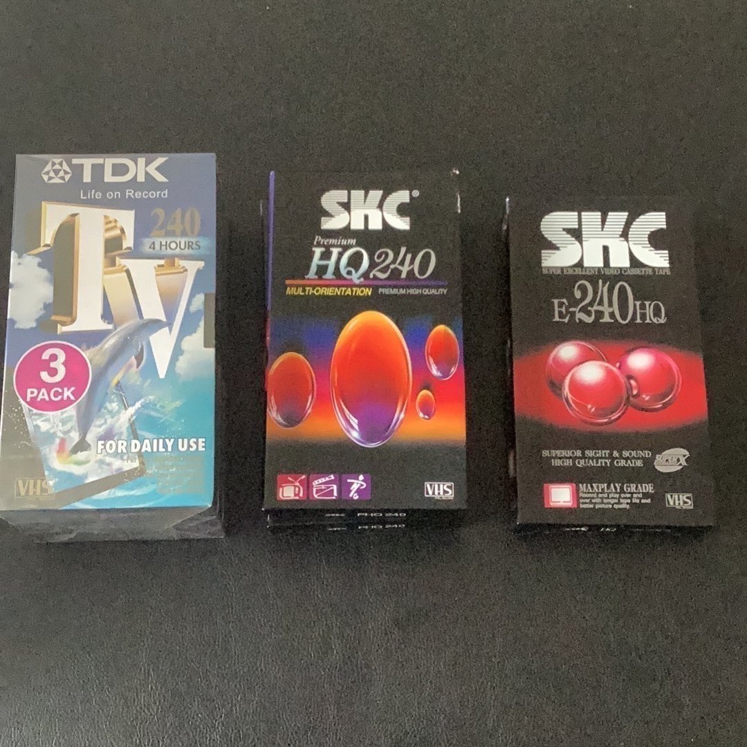 7 st inplastade VHS-kassetter TDK och SKC 240 | Köp på Tradera (699915892)