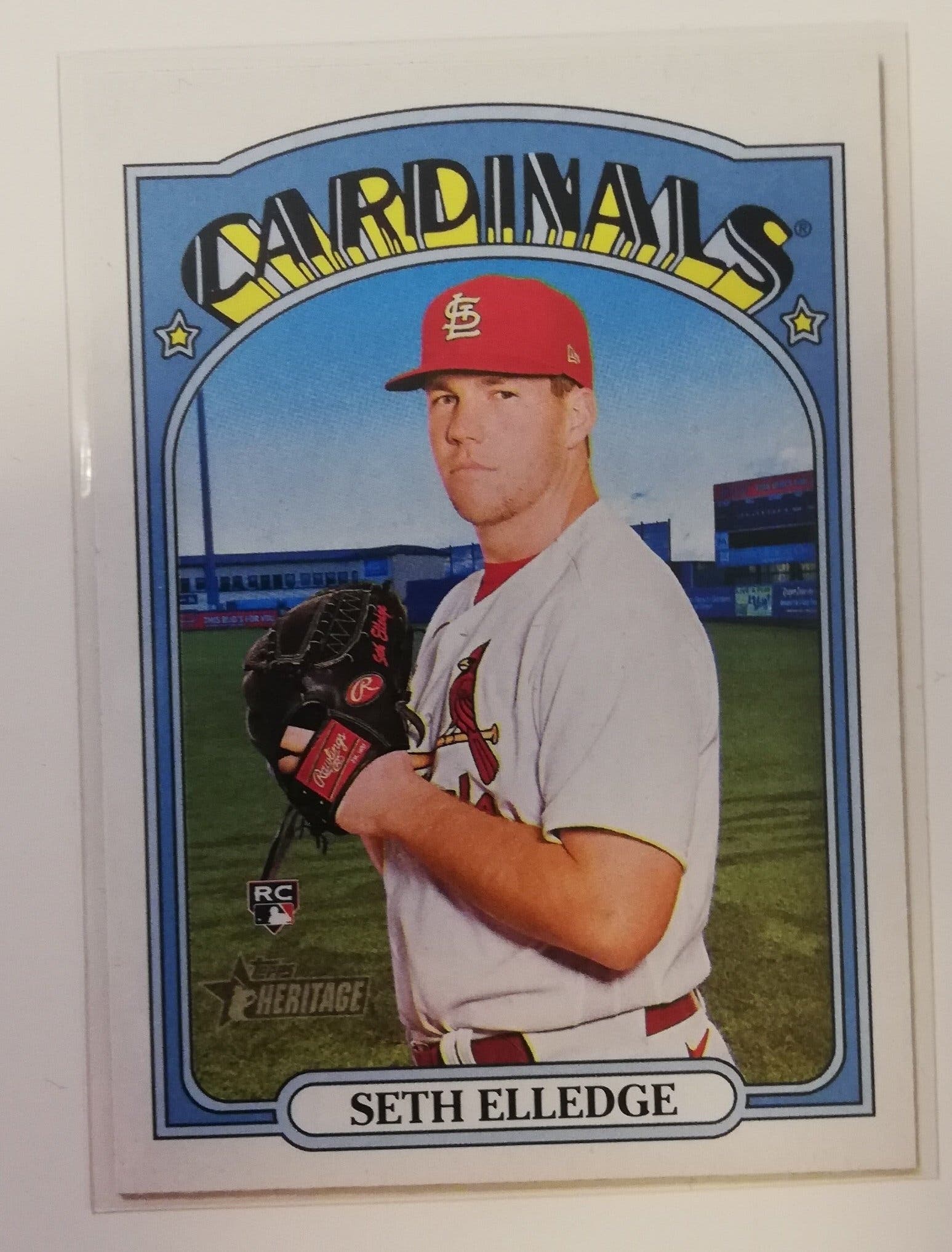 Topps 2021 Heritage RC Rookie Seth Elledge St L.. | Köp på Tradera ...