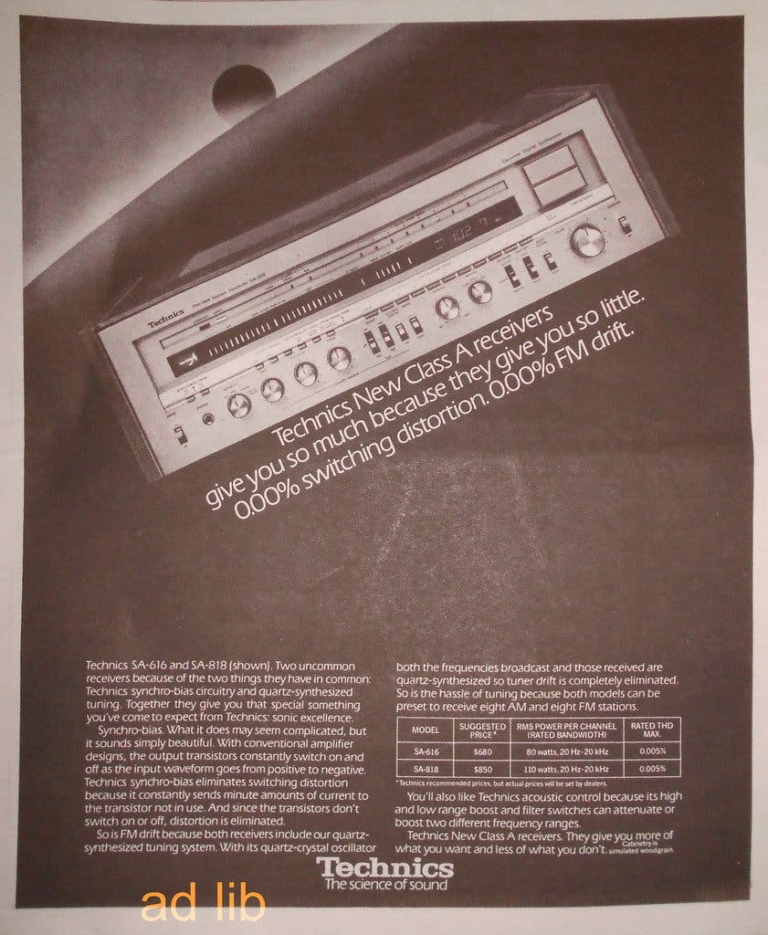 TECHNICS SA-616 AND.SA-818, HI-FI TIDNINGSANNON.. | Köp på Tradera ...