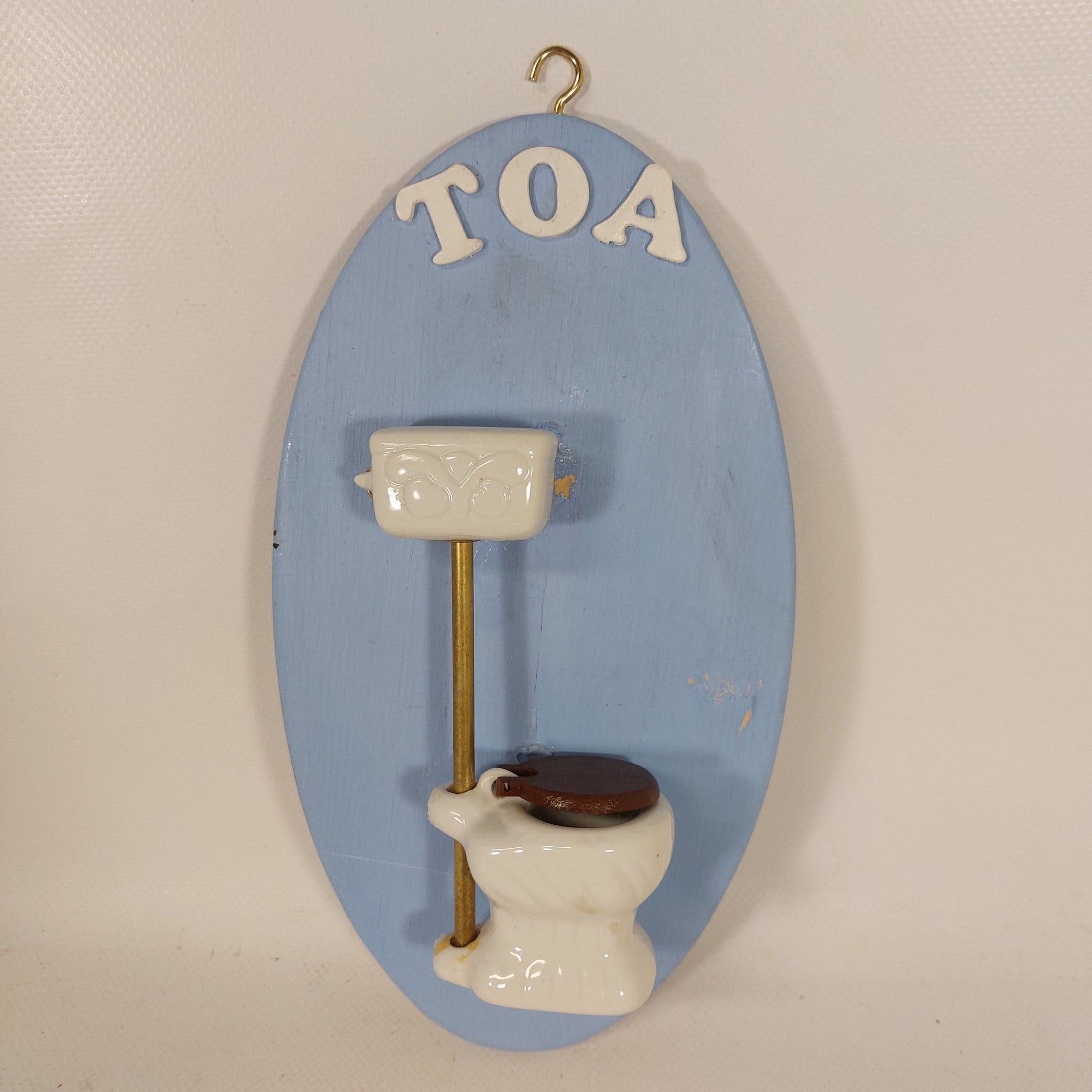 Toa skylt toalettskyllt toalett kuriosa | Köp på Tradera (657889265)