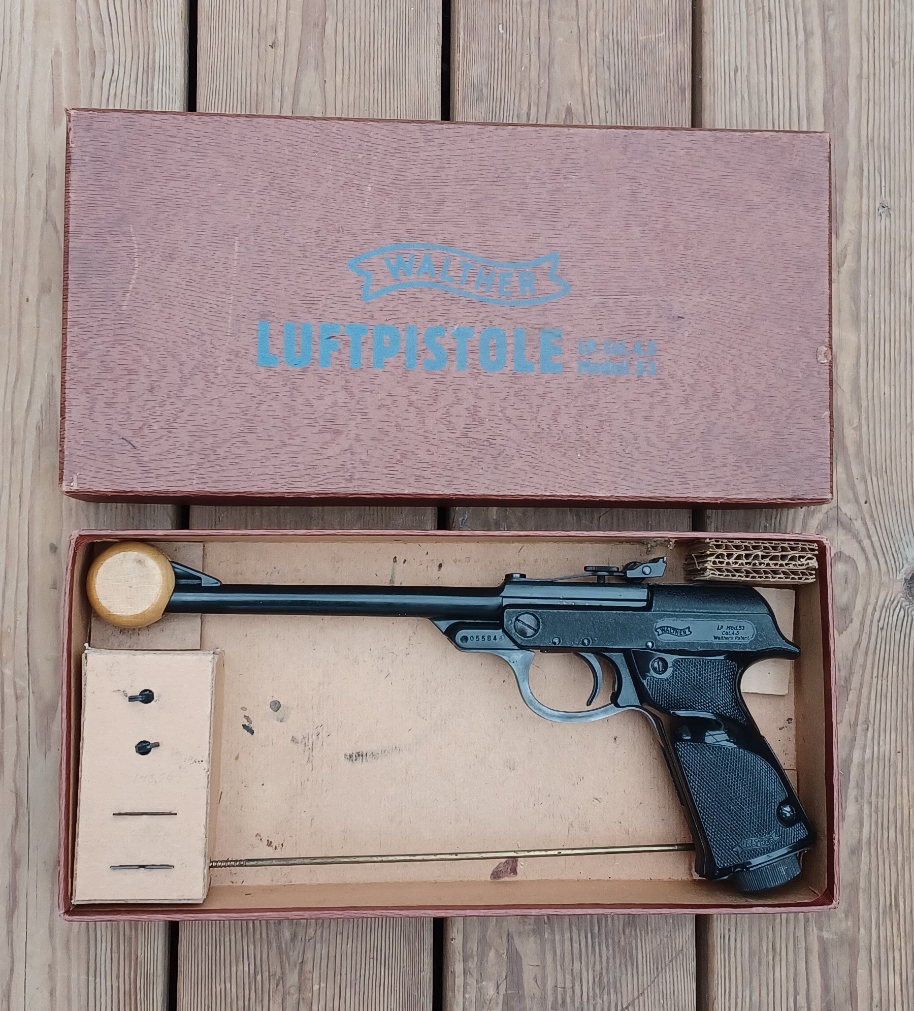 WALTHER LP 53, LUFTPISTOL.