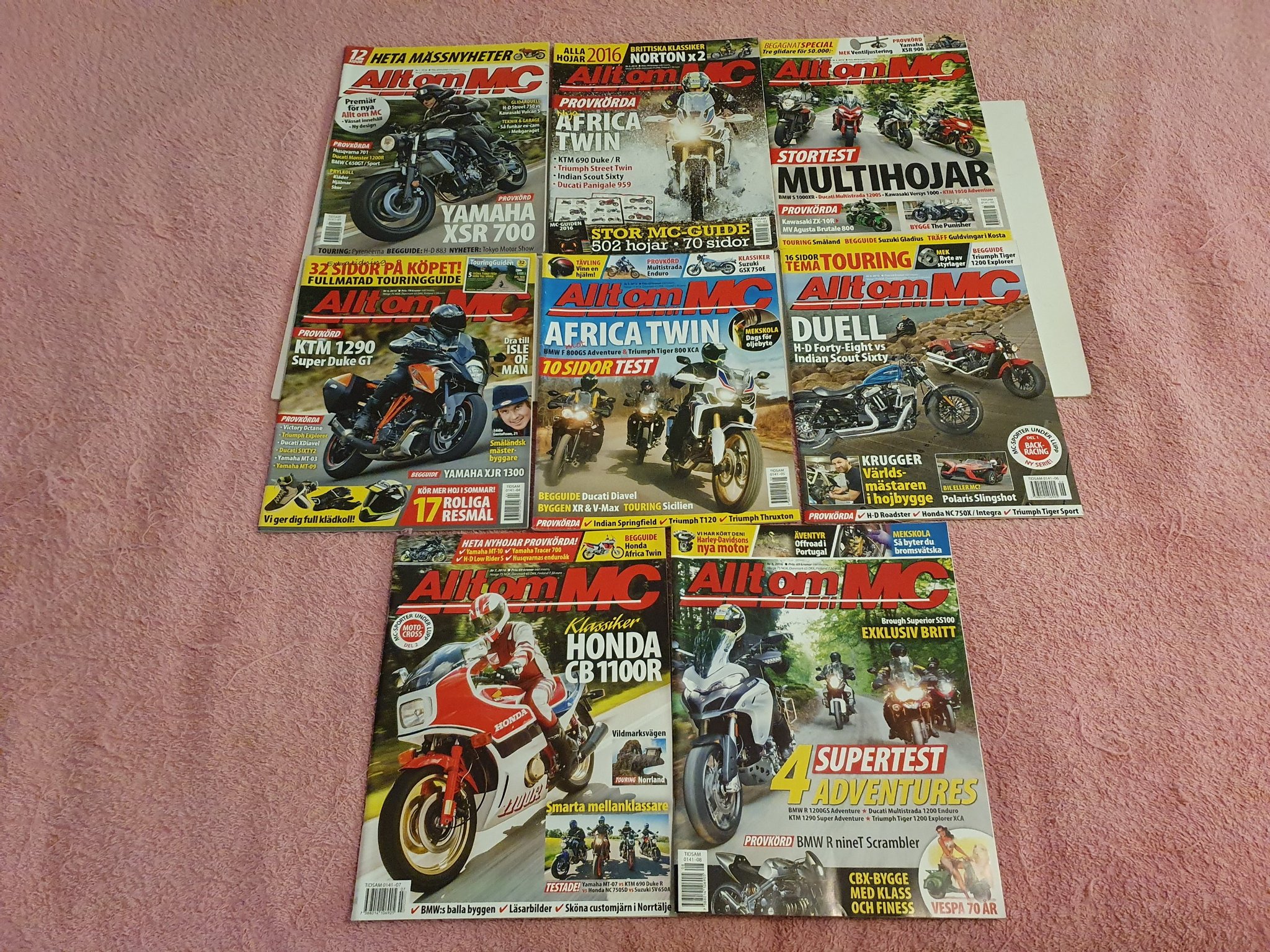 Allt om MC - Blandade nummer nr 1-8 2016 | Köp på Tradera (711777371)