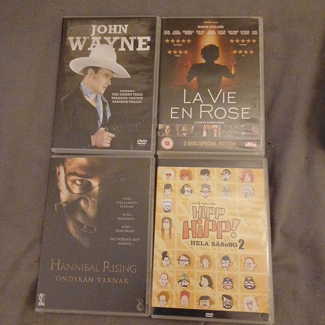 DVD-Filmer: John Wayne, La Vie En Rose, Hanniba.. | Köp på Tradera ...