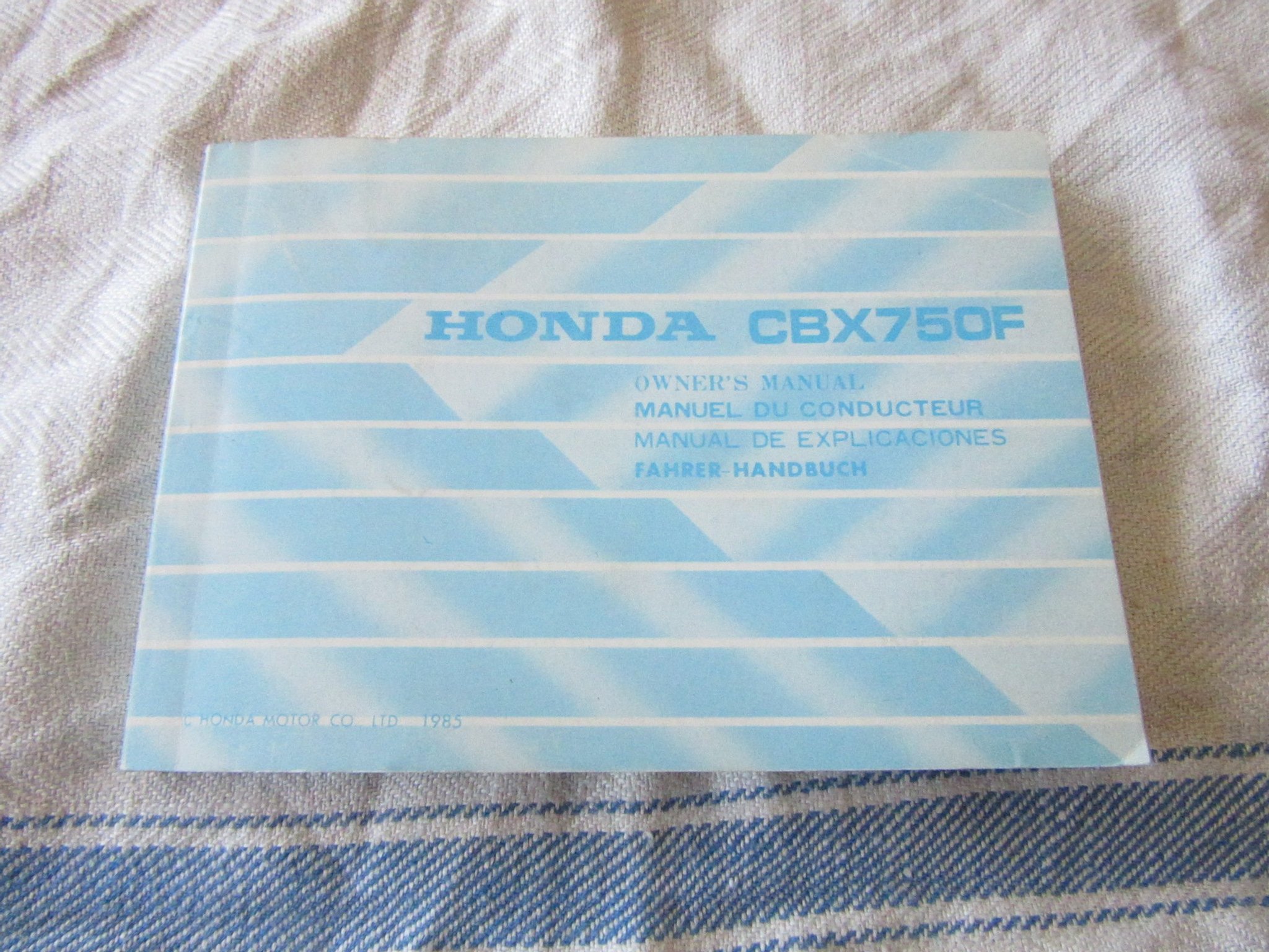 Honda CBX750F Owner's Manual, 1985 -86 NOS | Köp på Tradera (718048409)