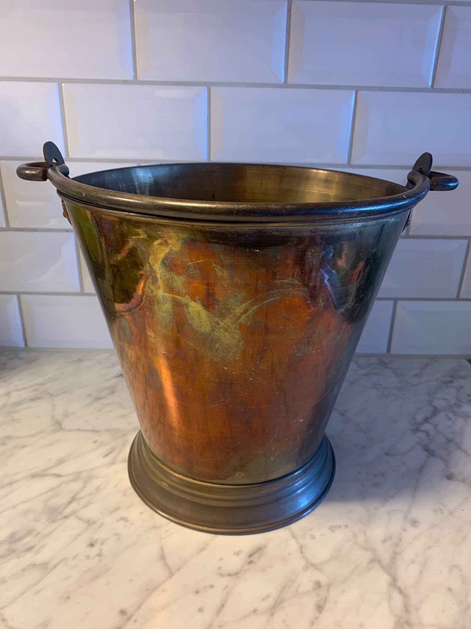 Stor Koppar Hink Vintage Design Retro | Köp på Tradera (602137647)