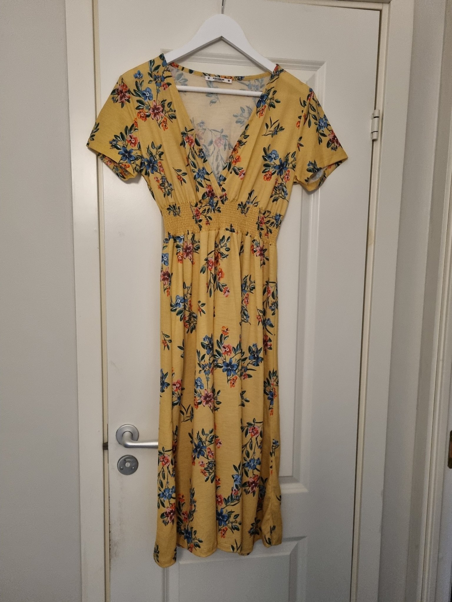 Gul klänning sommarklänning midsommar omlott bl.. | Köp på Tradera ...